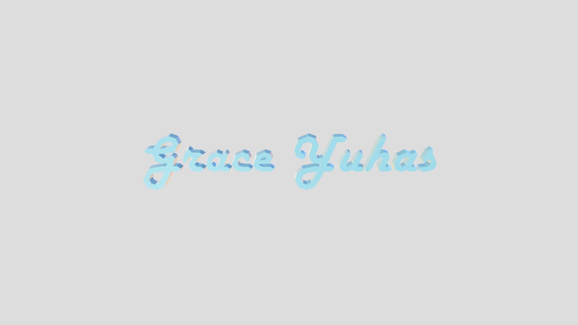 wk1_signature_Yuhas_Grace - 3D model by Grace Yuhas (@graceyuhas ...