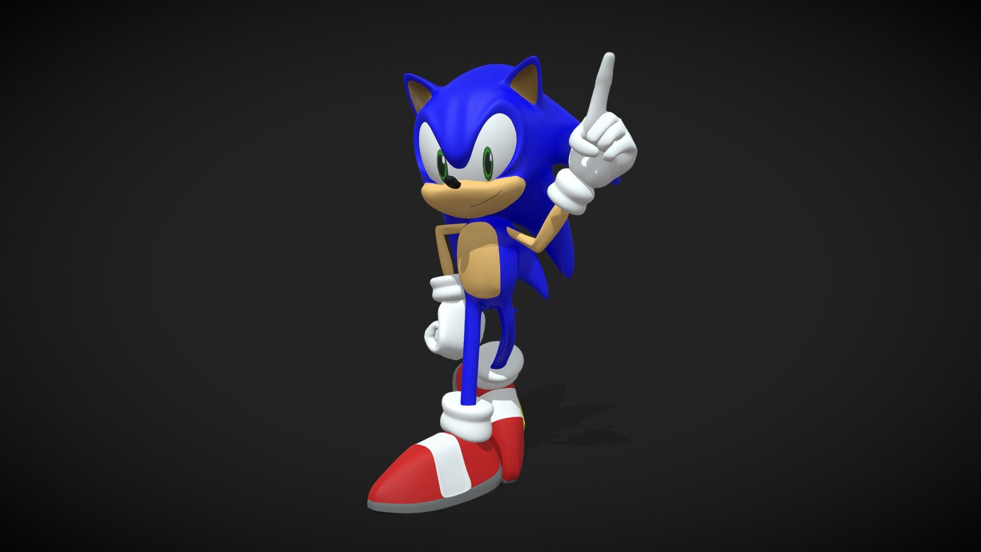 Sonic The Hedgehog - 3D model by Tomaster (@tomaaster) [20269c3 ...