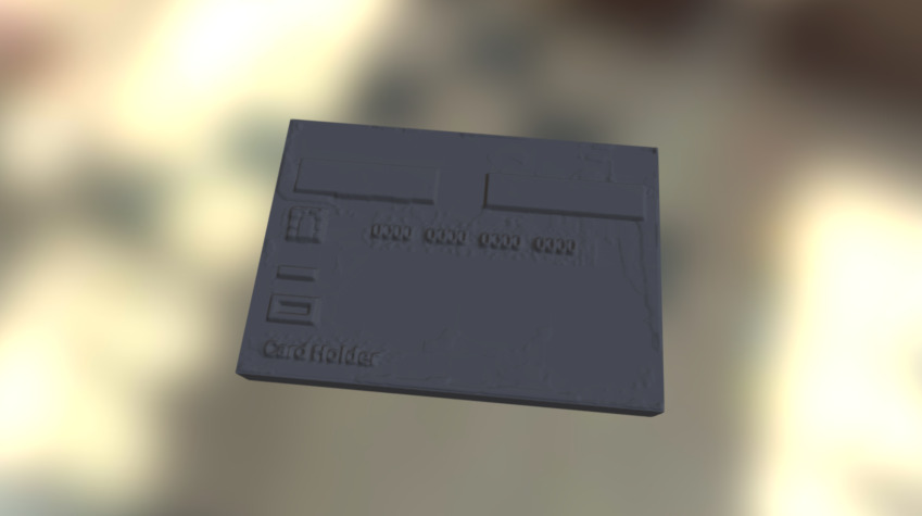Debit/ Credit Card with LCD Screen - 3D model by maxalperstein [2027969 ...