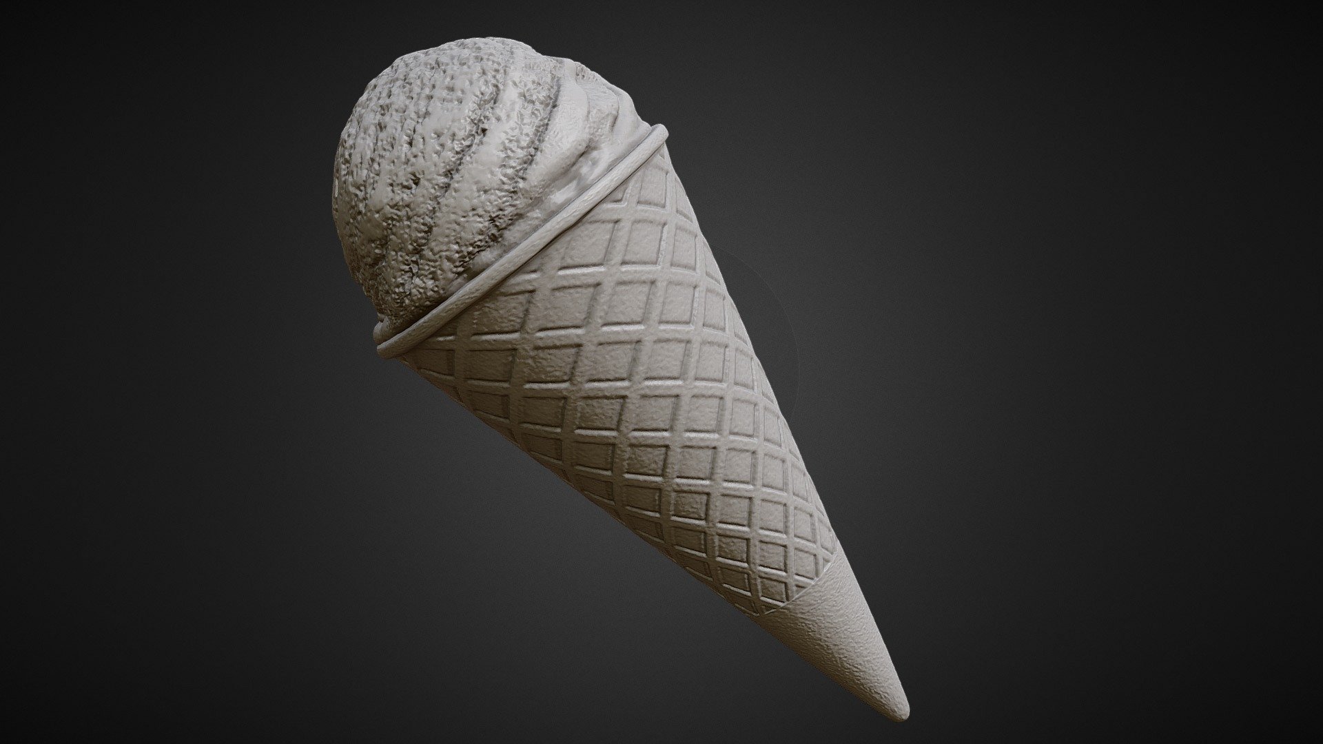 3D PRINTABLE ICE CREAM CONE - Buy Royalty Free 3D model by Visionary ...