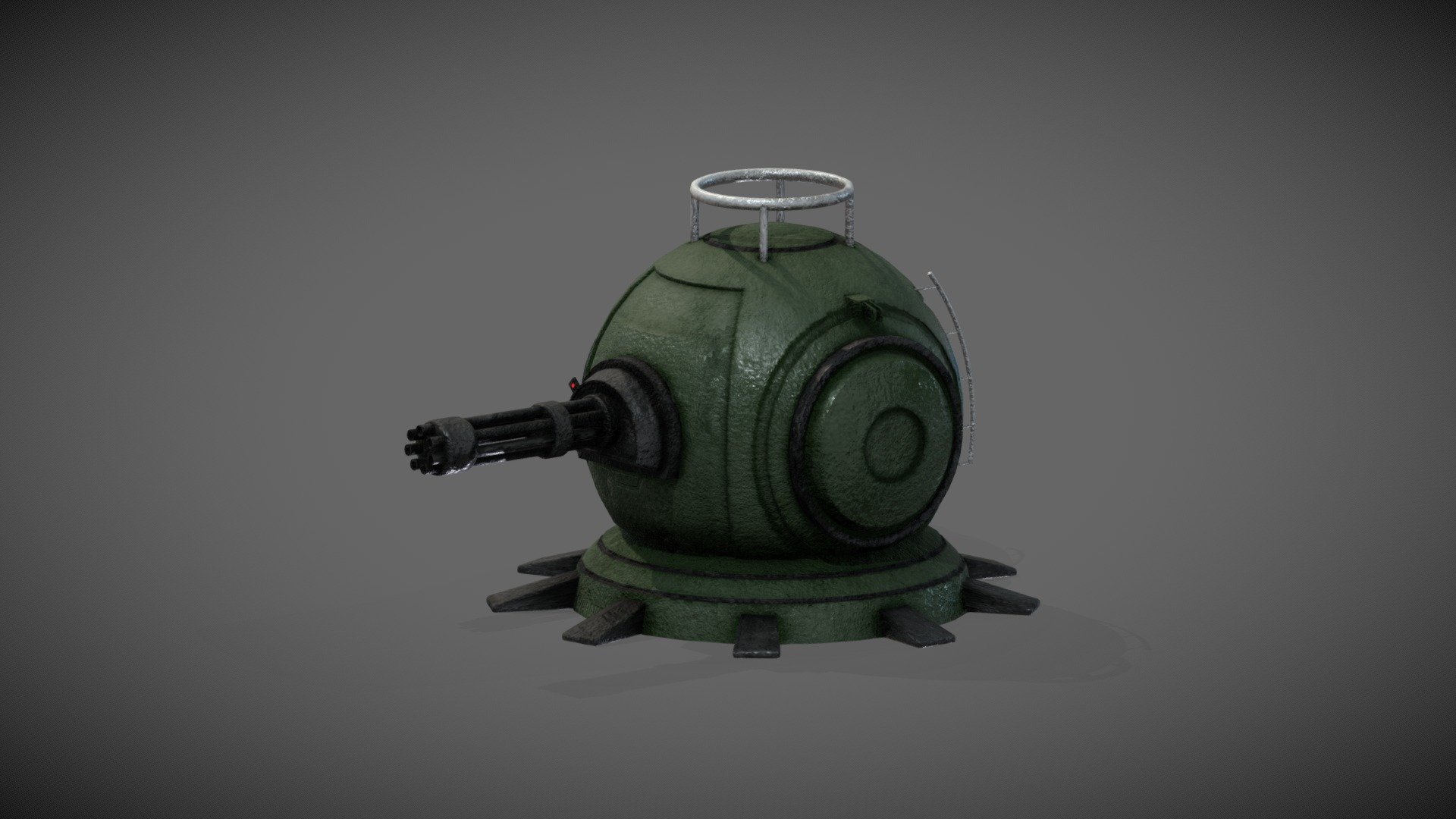 Turret - Download Free 3D model by Kieran Airey (@KieranA04) [2029965 ...