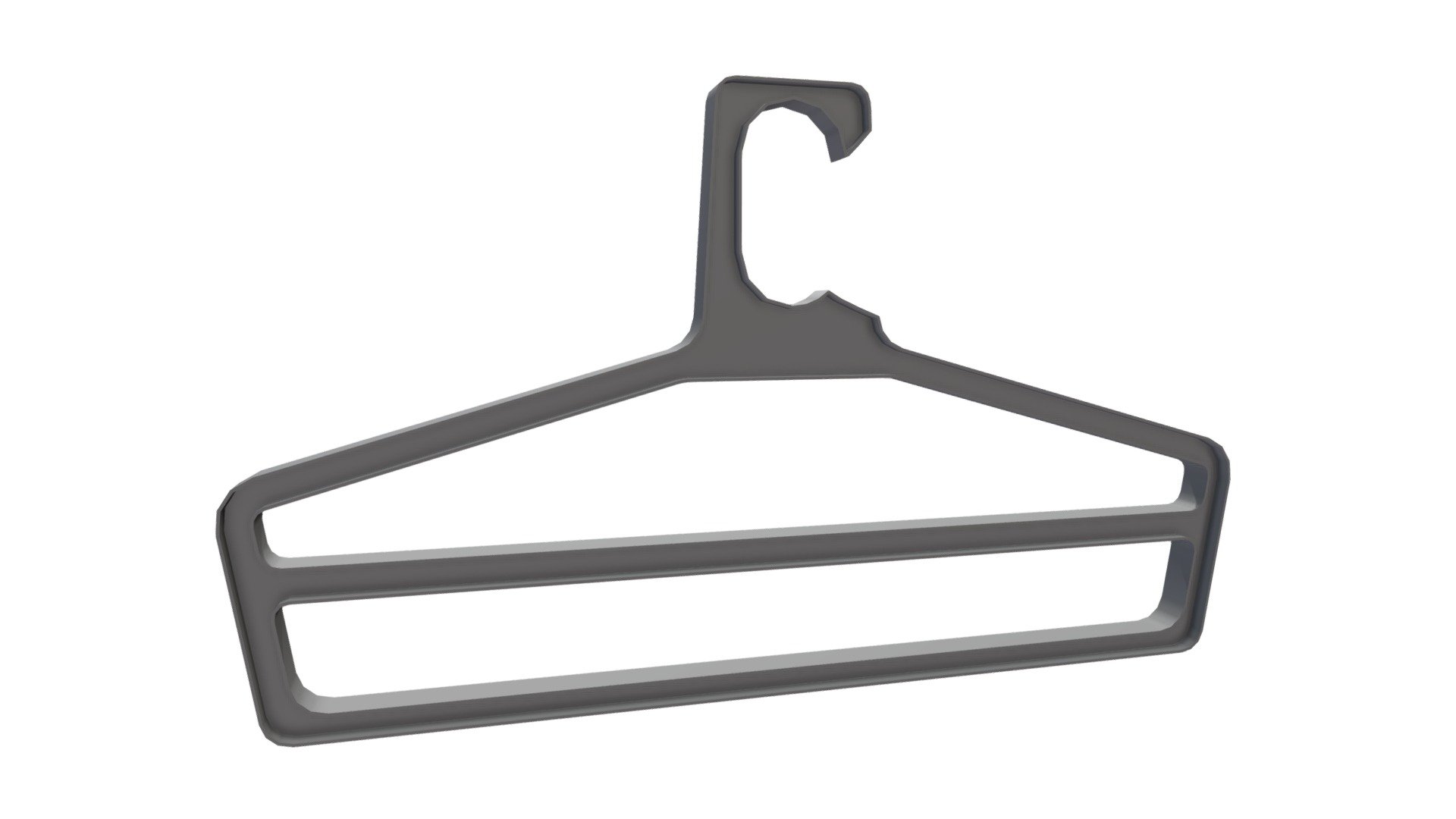 Hanger Plastic (Low Poly, Game Ready) - Download Free 3D model by ...