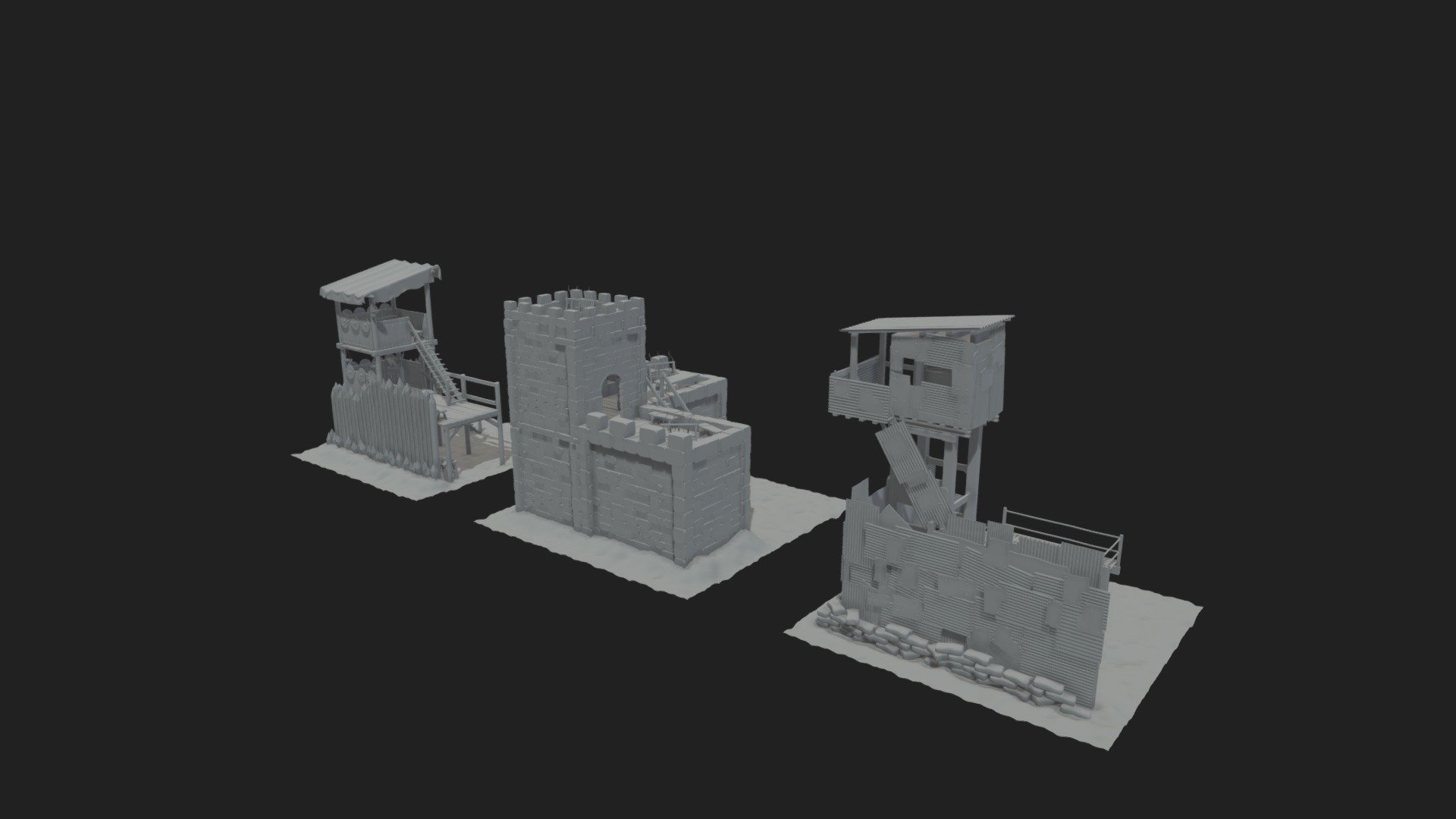 Tectonics_Materials and shapes - Download Free 3D model by Voxel_CG ...