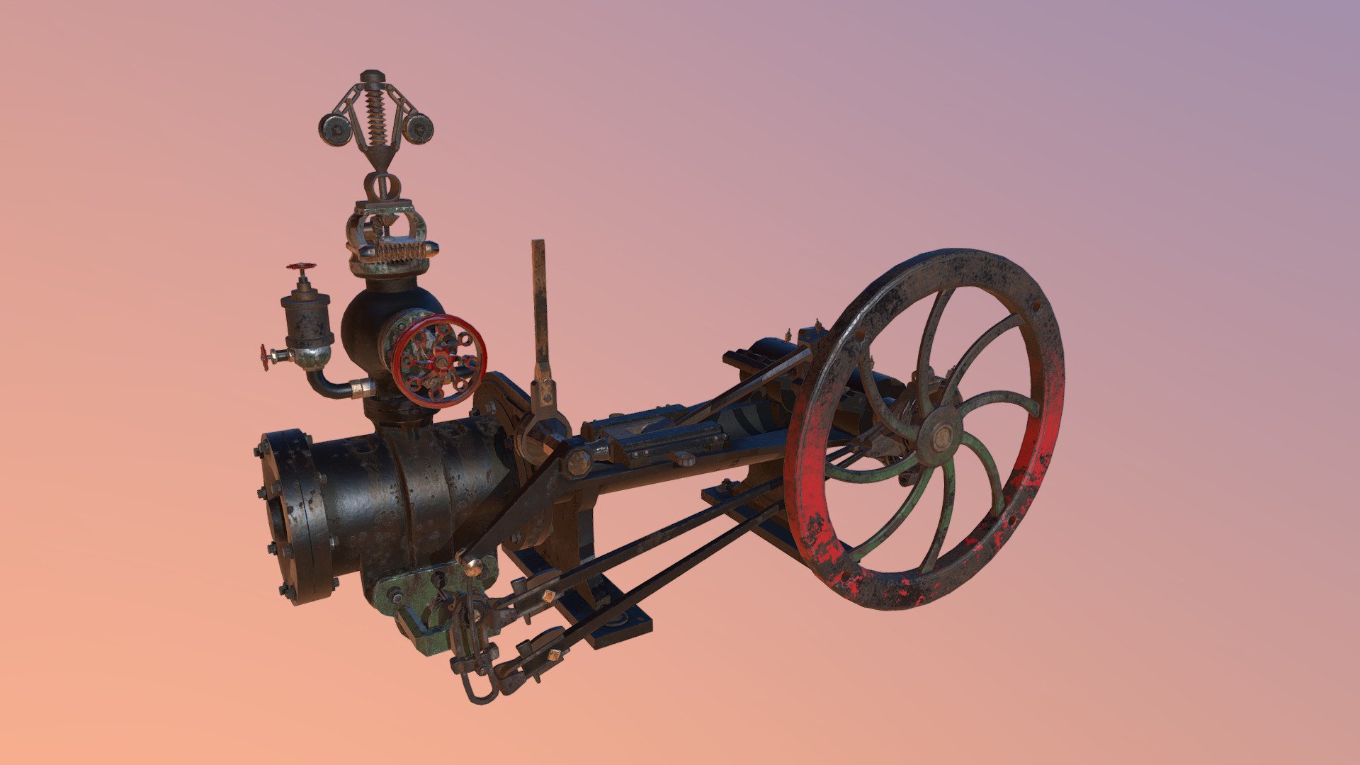 Steam Engine - Buy Royalty Free 3D model by Scott Thompson ...