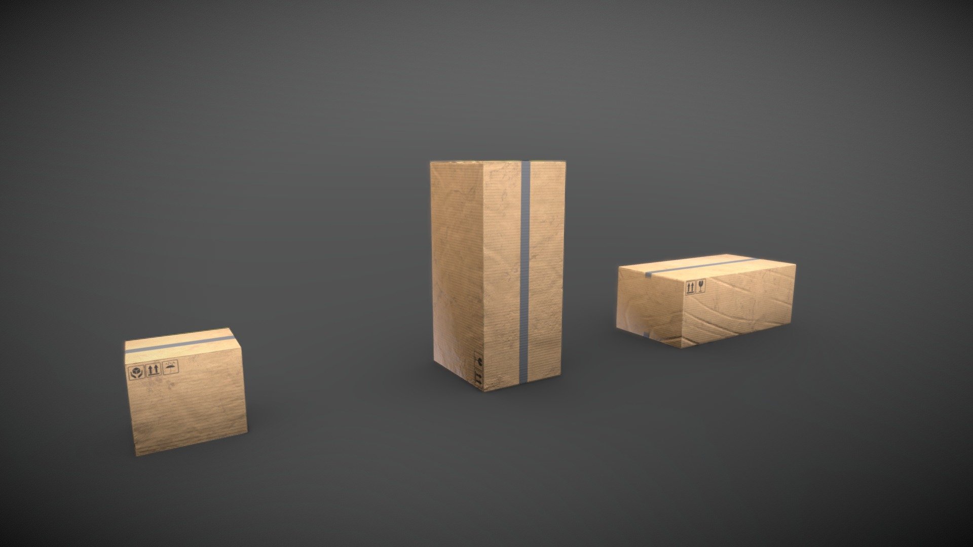 Cardboard Boxes - Download Free 3D model by sakigakefuruzawa [202f581 ...