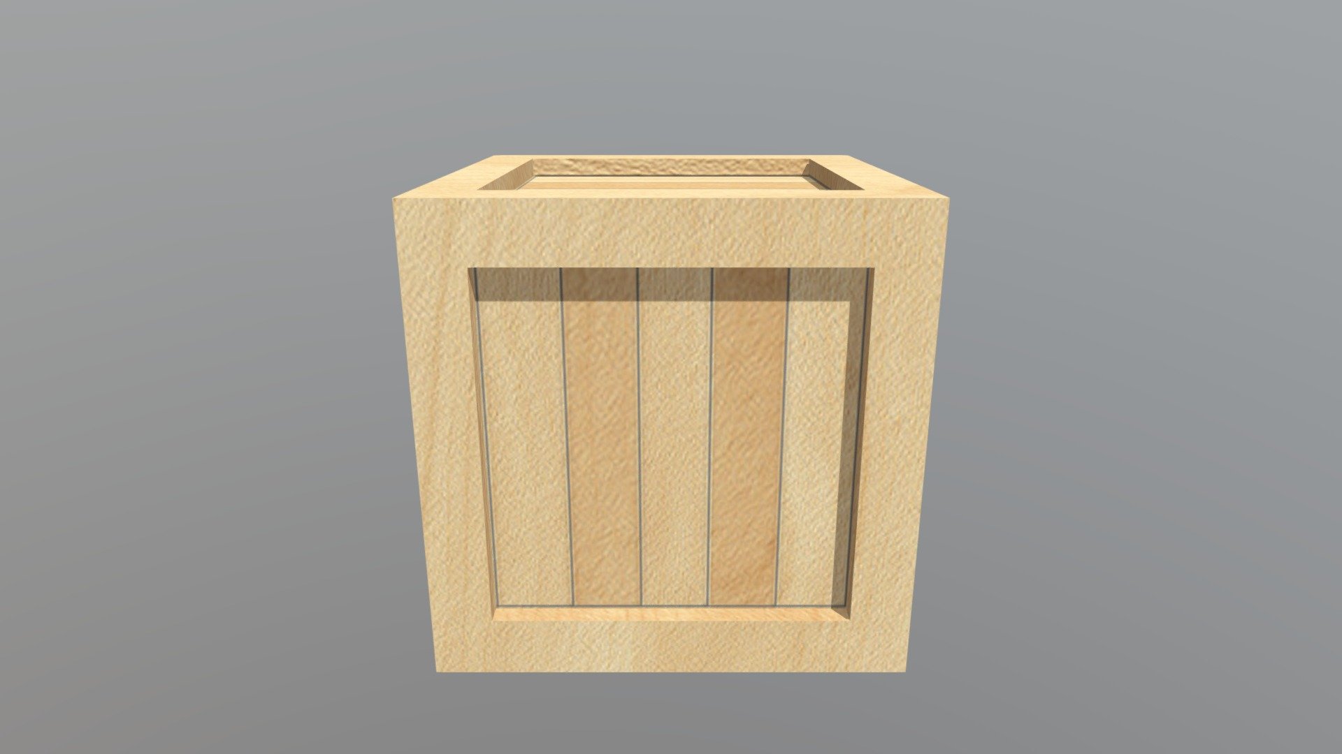 3D Wooden Box - 3D model by chyi [2032170] - Sketchfab
