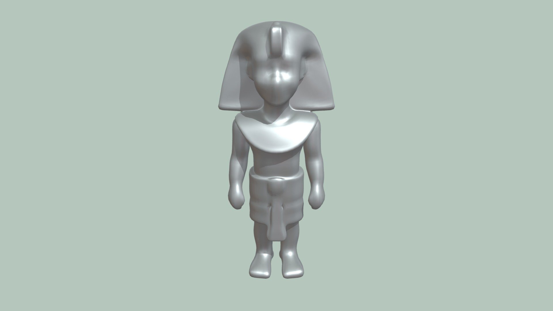 Ancient Egyptian pharaoh statue - Download Free 3D model by ...