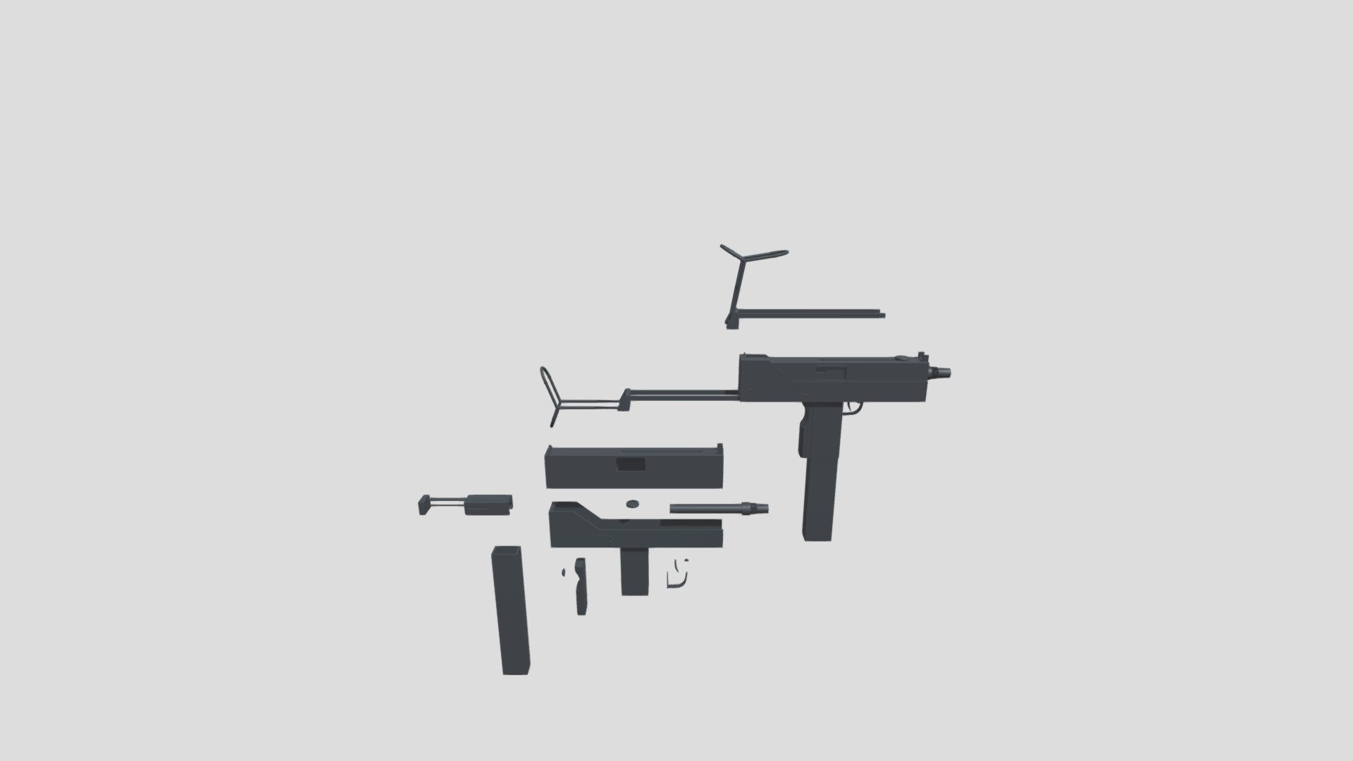 9mm SMG lowpoly. - Download Free 3D model by HUMANMALEWARRIOR. [2035ee0 ...