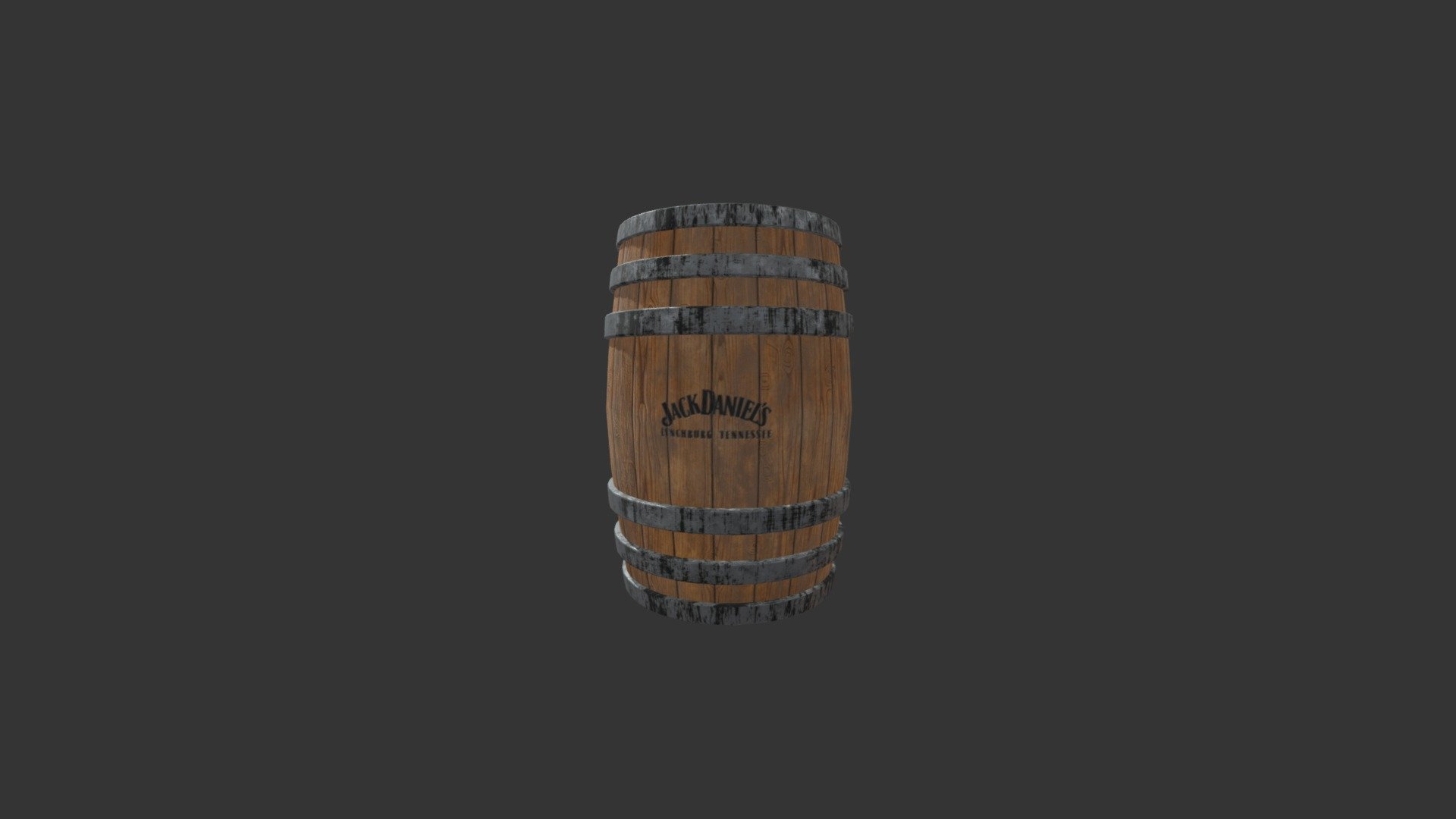 FAN JACK DANIEL'S Wooden Keg - Download Free 3D model by Leon Sasser ...