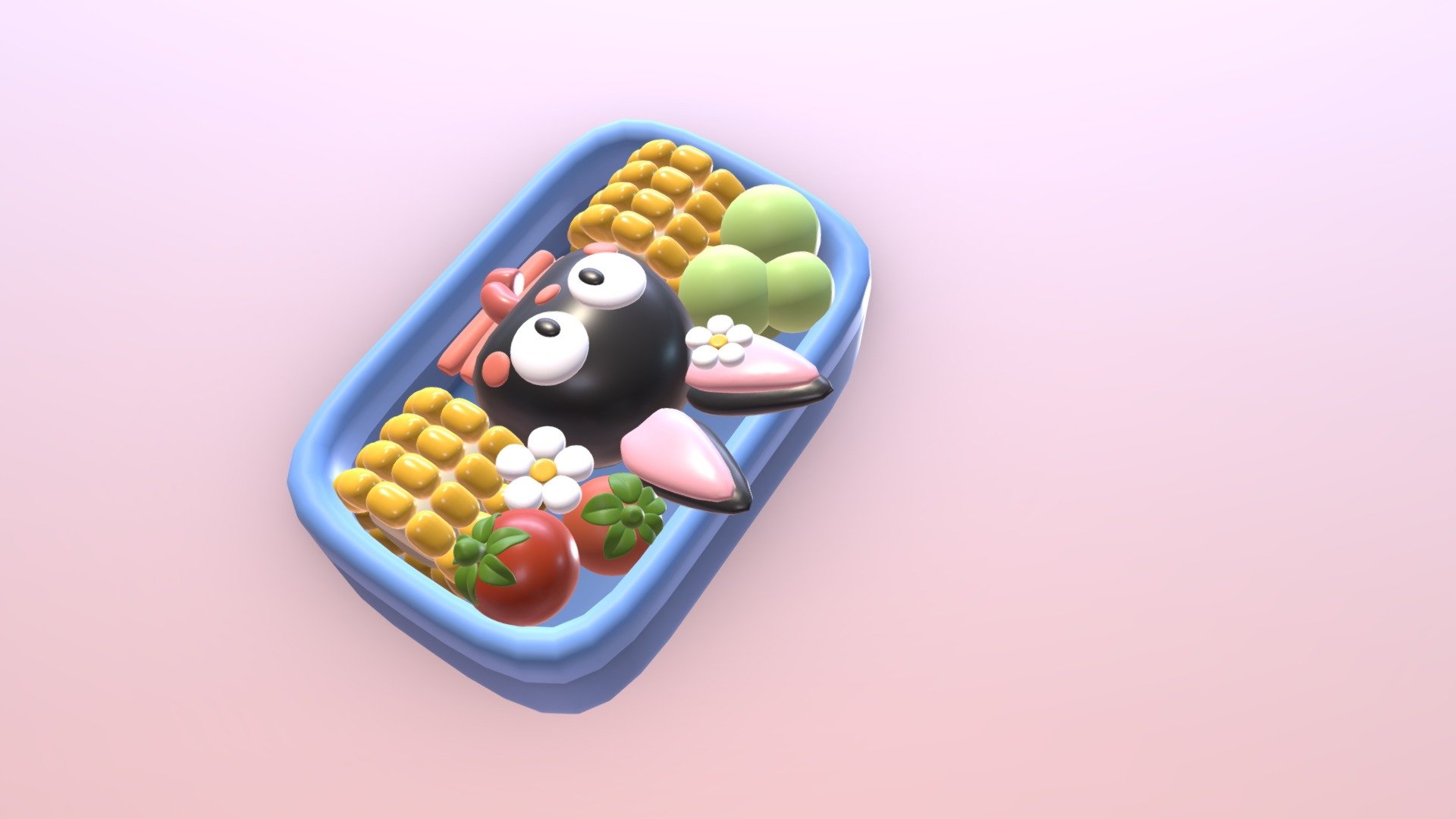Bento box - 3D model by thaara (@anuththaraa) [20378c7] - Sketchfab