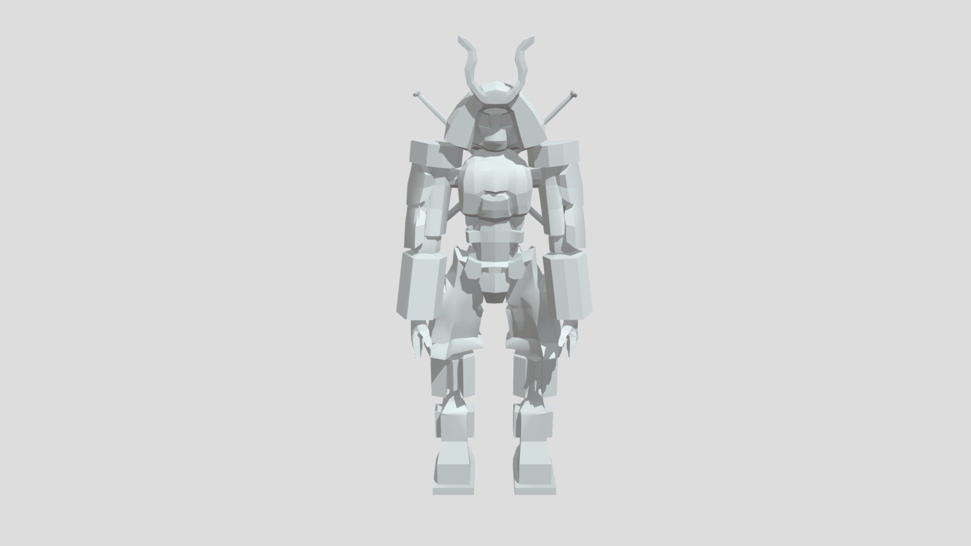 Samurai Robot - 3D model by nititornmac01 [2037907] - Sketchfab