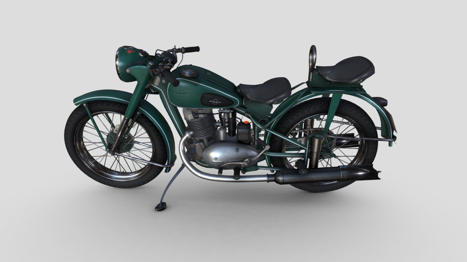 Izh-49 Motorcycle - 3D model by Egor Surin (@stark.egor) [20399cb ...