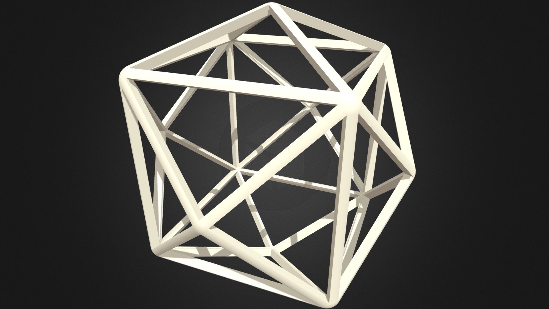 Wireframe Shape Tetrakis Hexahedron - Buy Royalty Free 3D model by MR ...