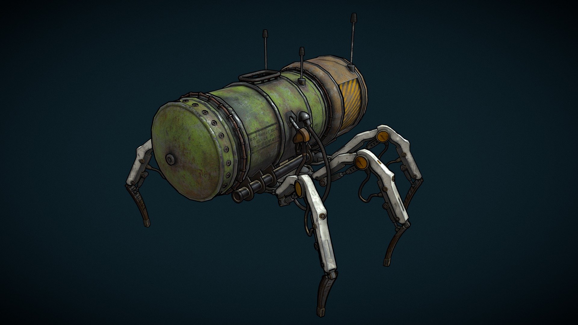 Rustborn FuelRobot - 3D model by SimonHuysentruyt [203e970] - Sketchfab