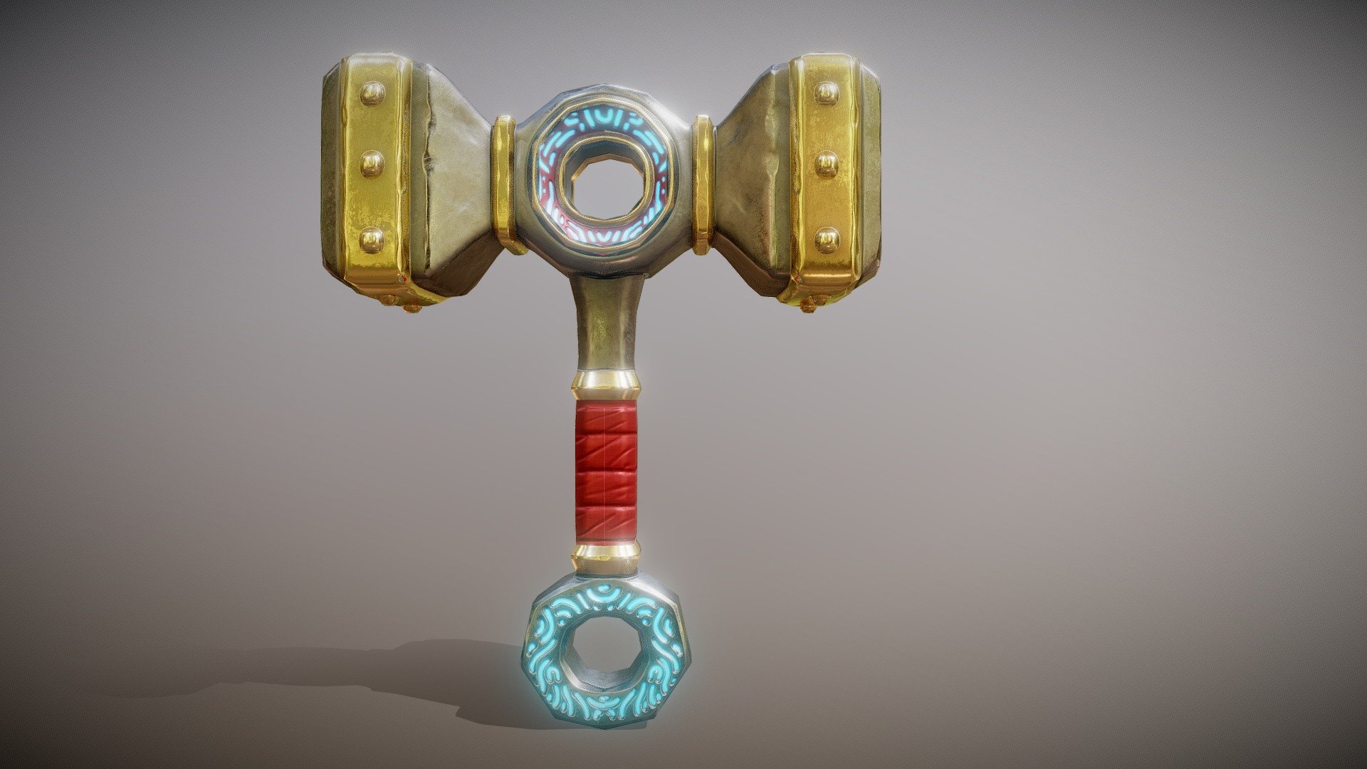 Glowing hammer - 3D model by Cre-8 (@caodongxuan) [2040ad8] - Sketchfab