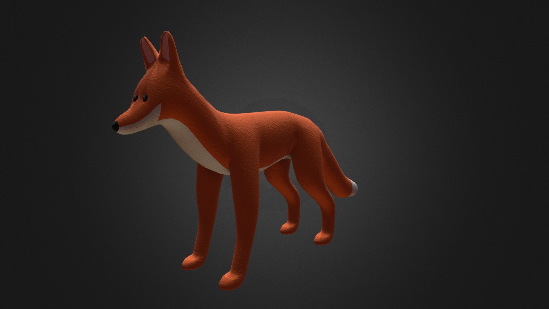 high poly fox - 3D model by alexjoneswcc [2041dcc] - Sketchfab