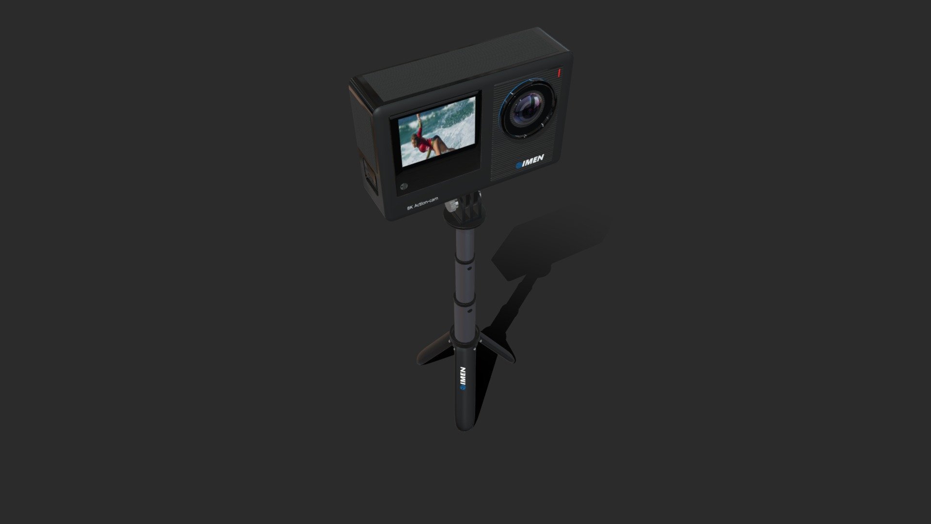 action-cam Gopro style on tripod - Download Free 3D model by Configcars ...