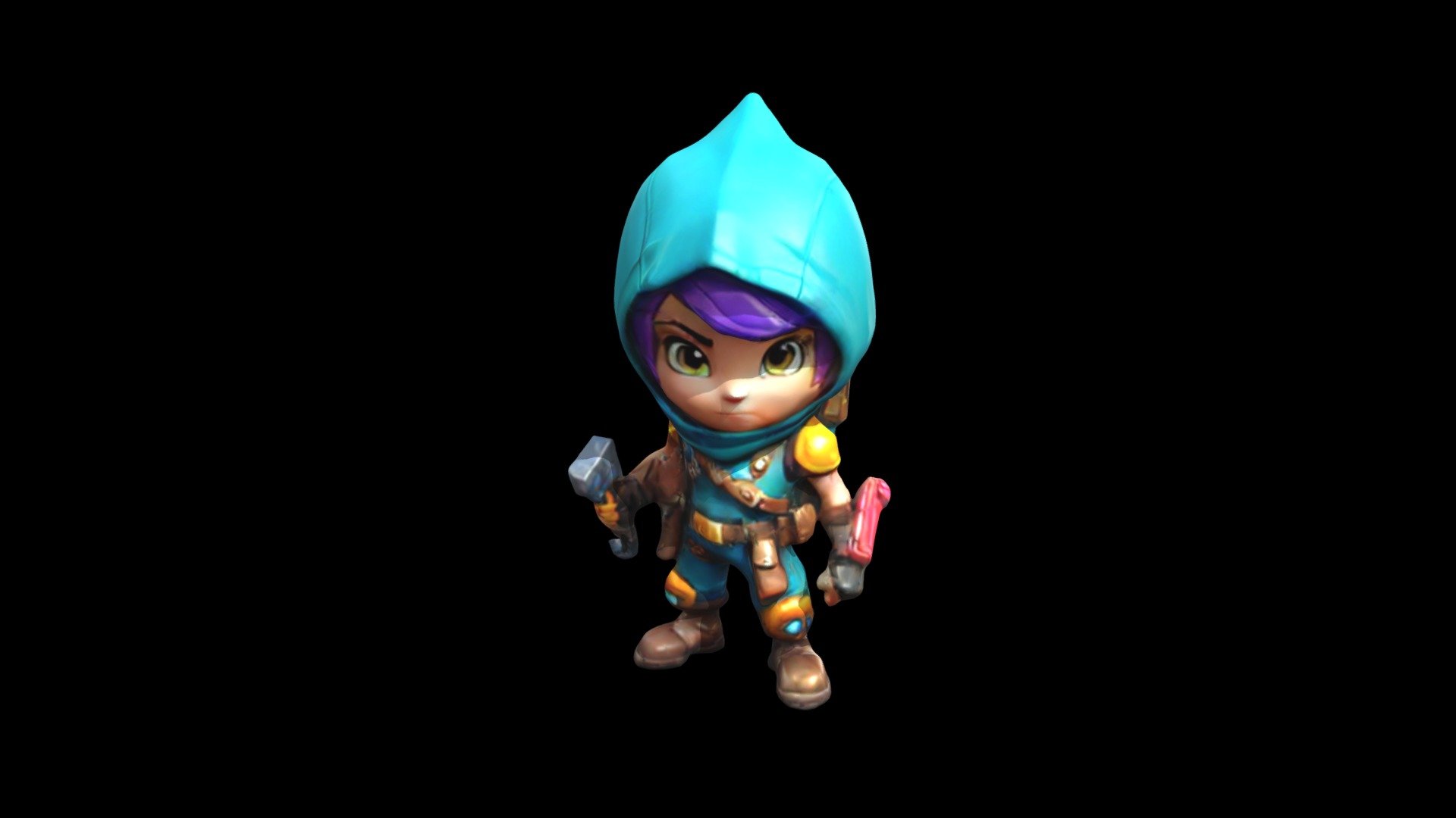 An animated character in the image - Download Free 3D model by klrxyz ...