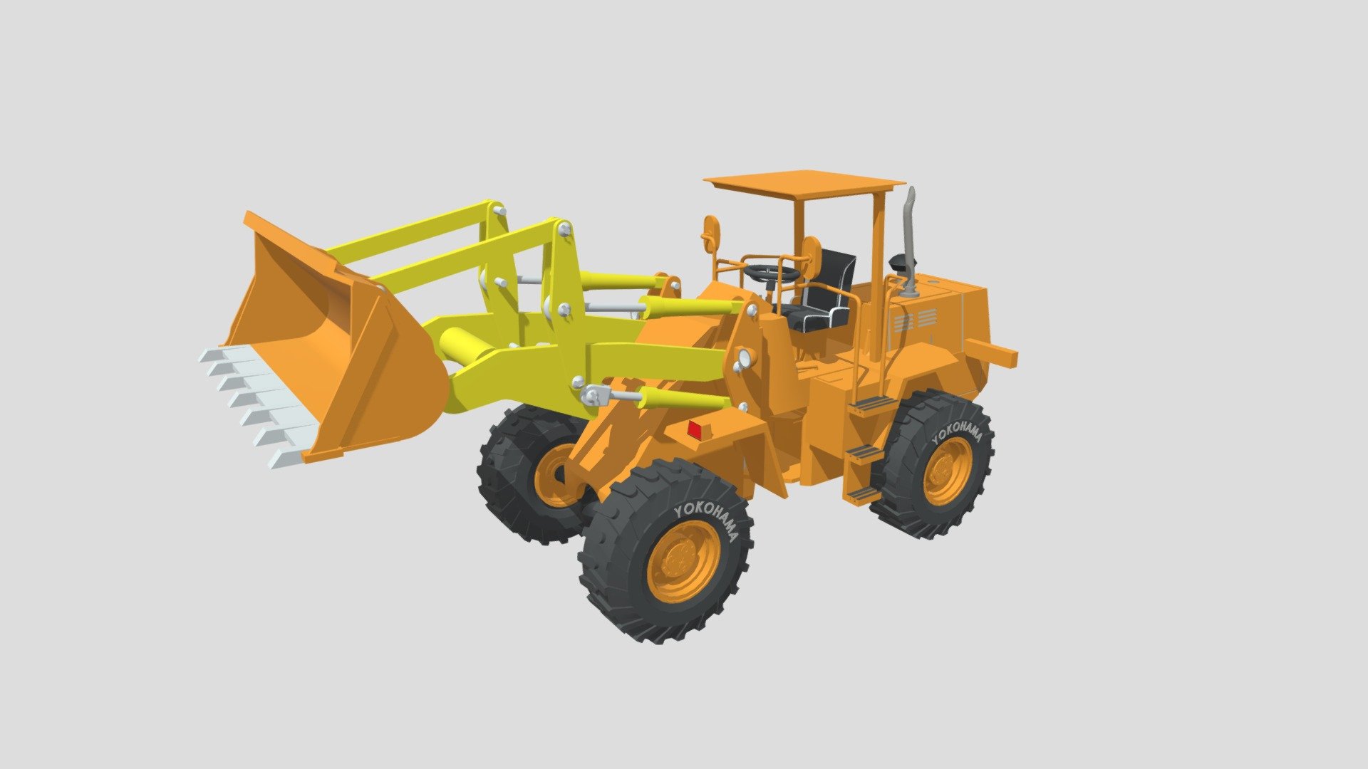 Wheel Loader - 3D model by ADARSH_ES [2042f17] - Sketchfab