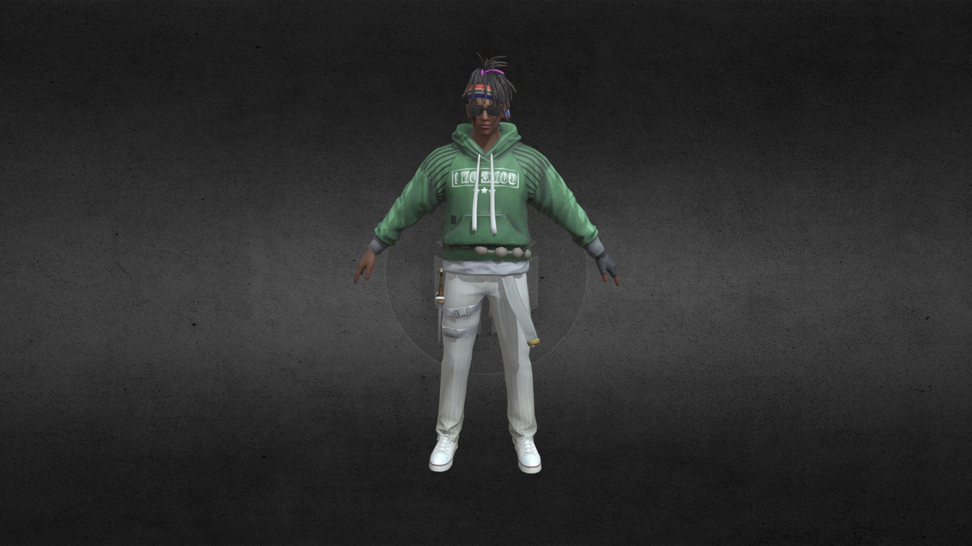 freefire new rapper 3d model by pace gaming - Download Free 3D model by ...