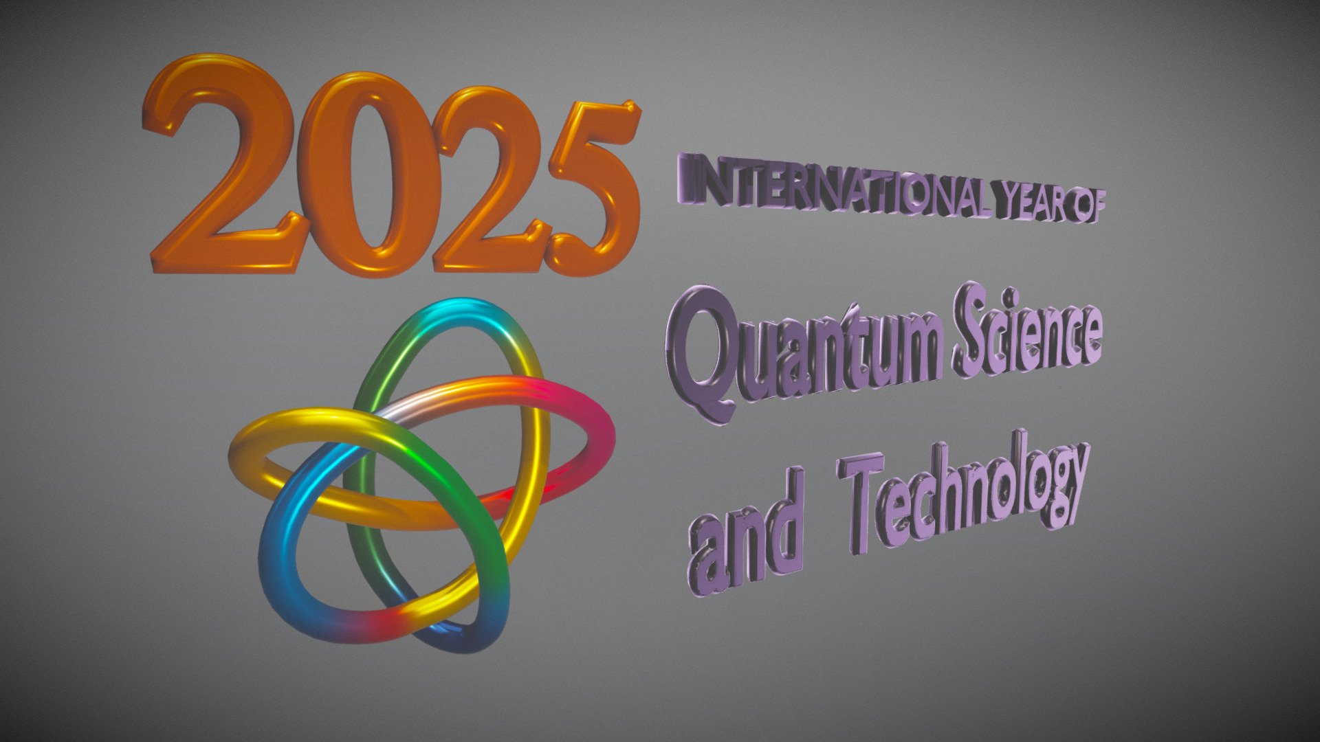 Quantum Science and Tech Year 2025 - Download Free 3D model by ayvlasov ...