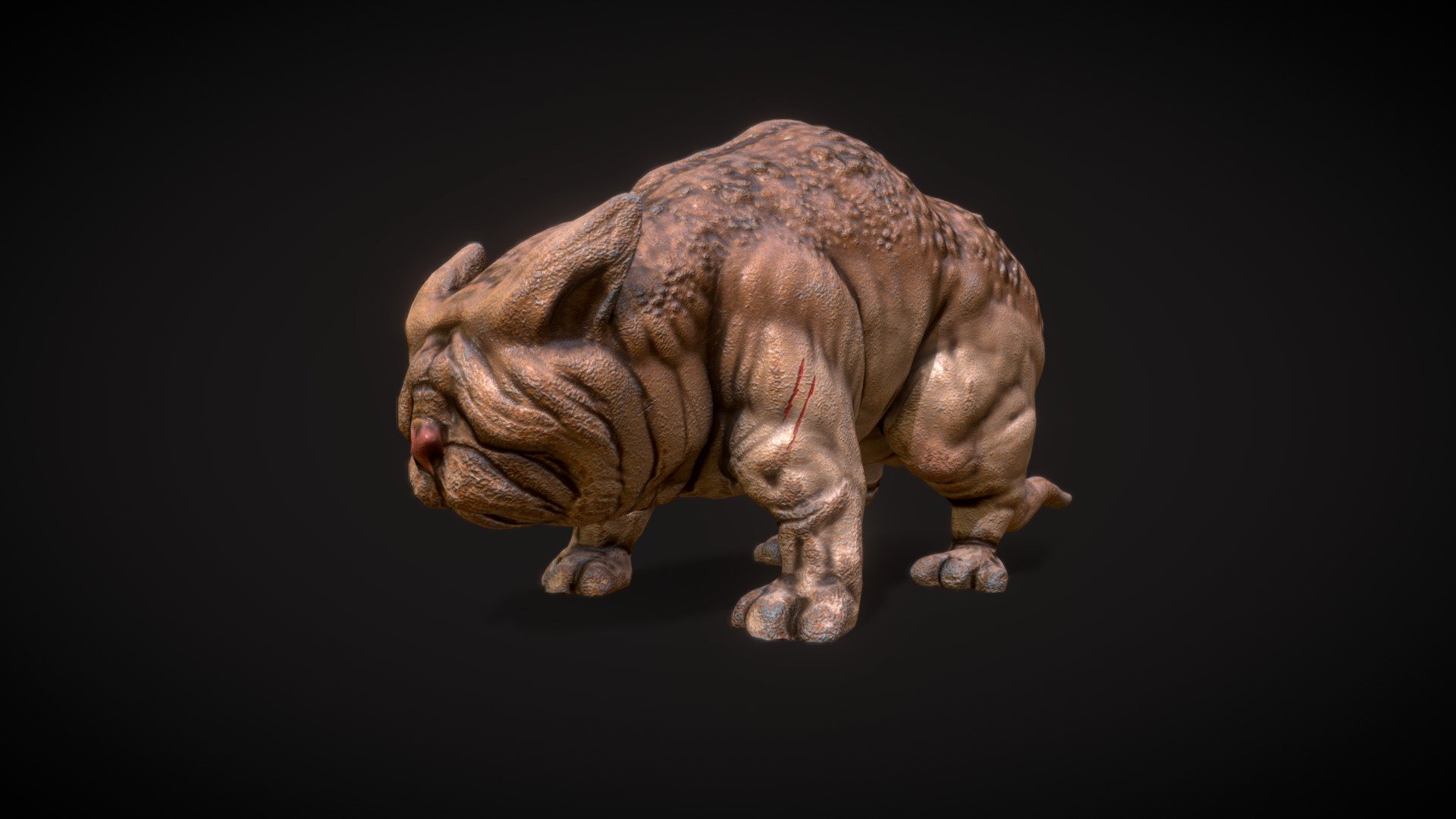 Creature Dog - Download Free 3D model by Am. (@Am3DArtist) [204cb29 ...
