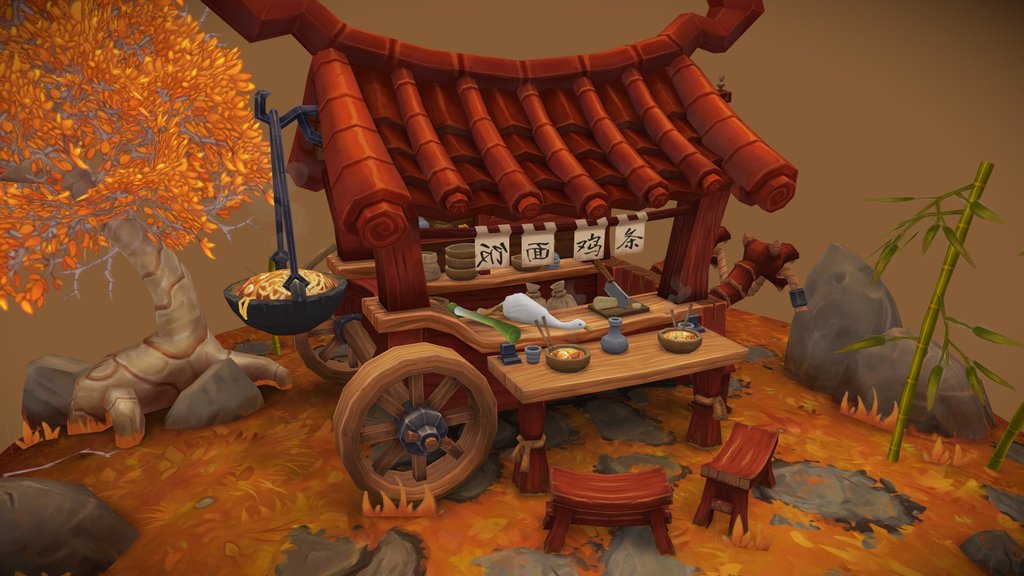 Stylized environment - A 3D model collection by PhucThanh - Sketchfab