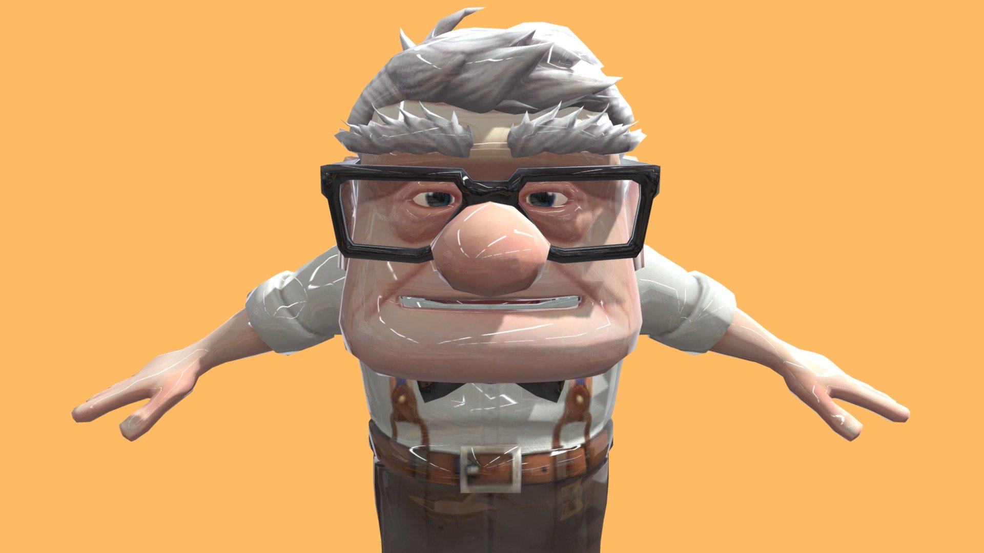 Carl Fredricksen - Download Free 3D model by RockoFoxy [204fbdf ...