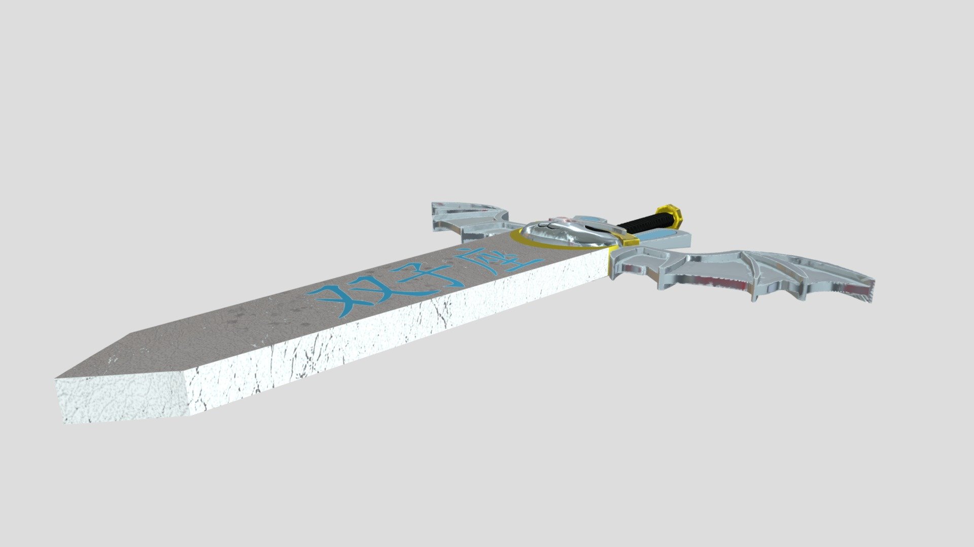 Big Sword White Night Pure Gemini - Download Free 3D model by ...