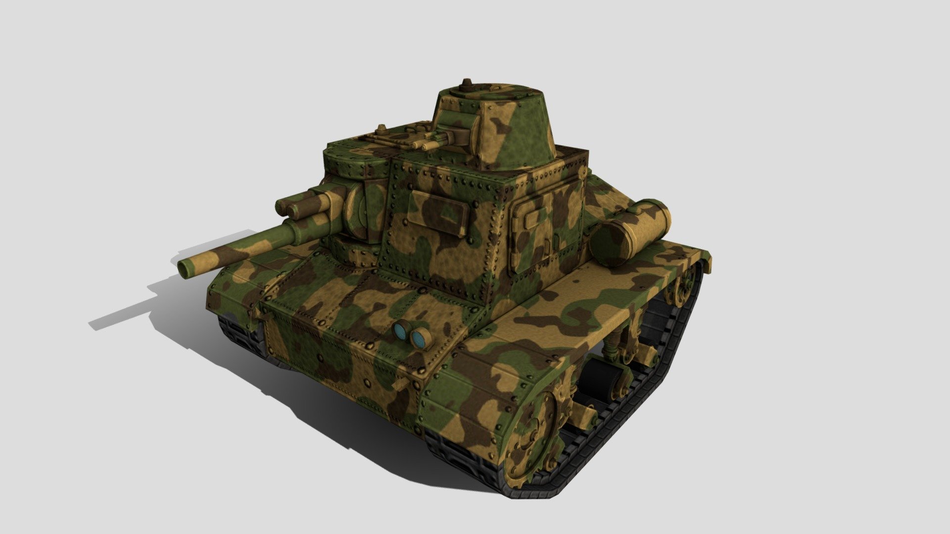 Mini Tank Asset - Mobile Game - 3D model by Patrick Pacini (@TaT_79 ...