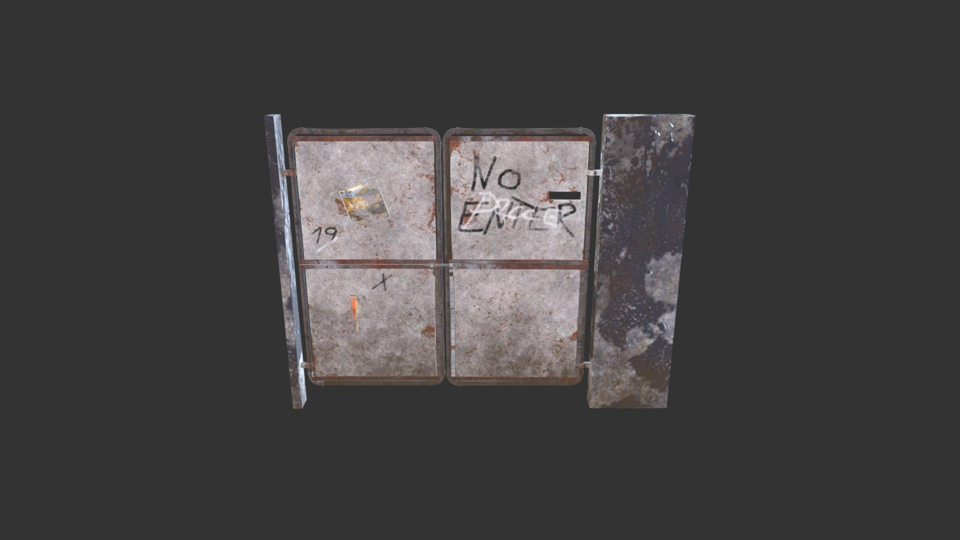 Slum doors - 3D model by pyrosquid [2052a02] - Sketchfab