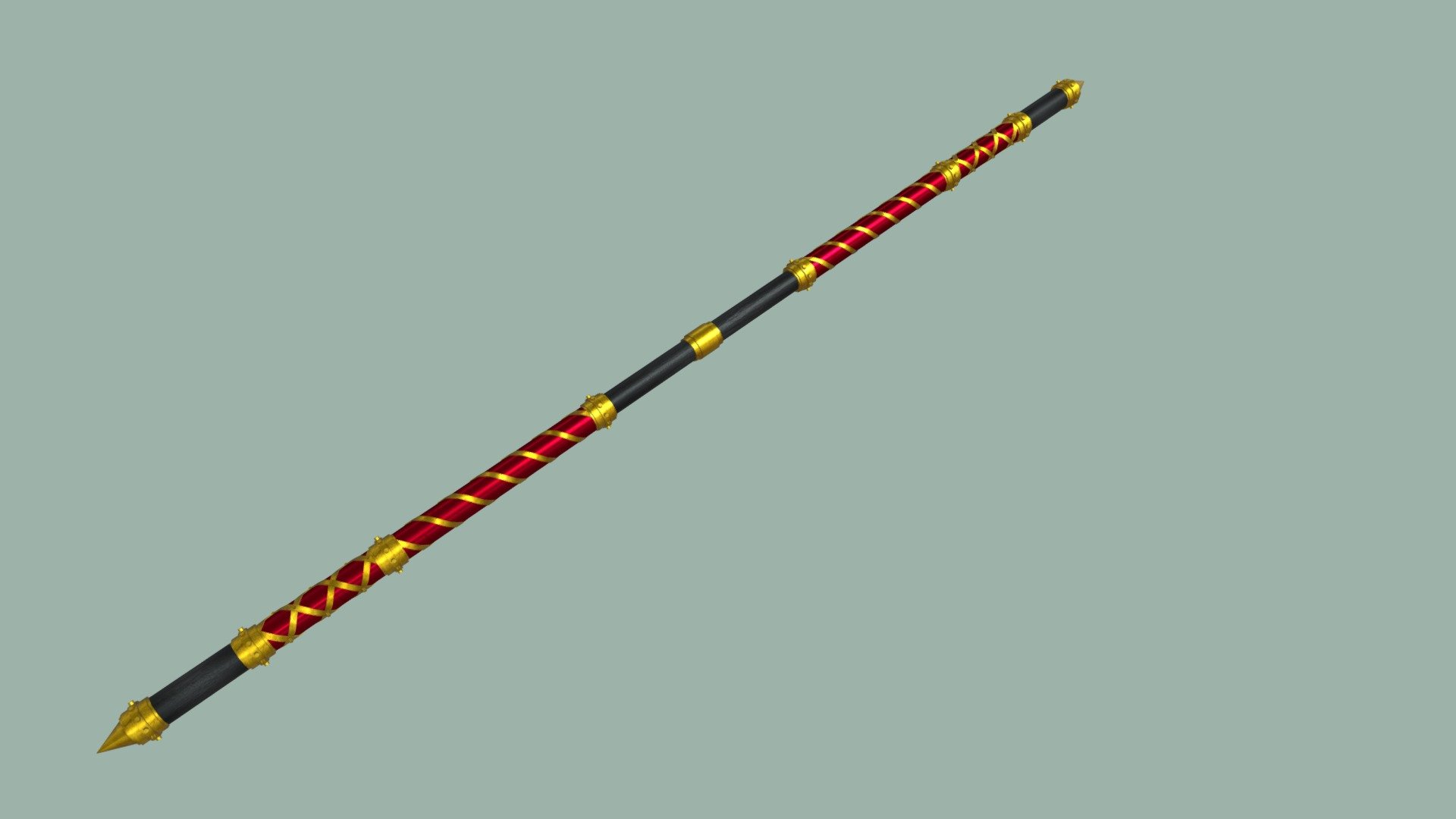 Monk staff - 3D model by peachybunny [20551ae] - Sketchfab