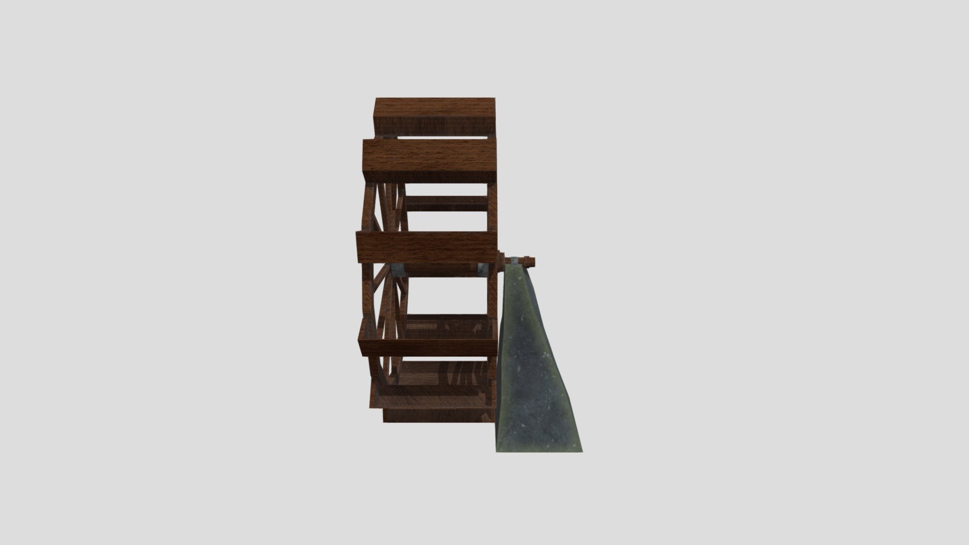 Waterwheel - 3D model by Batons [205687a] - Sketchfab
