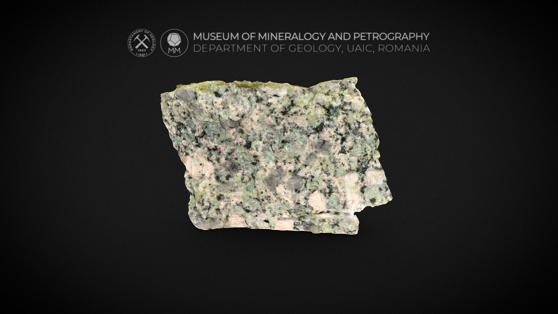 Epidotized granite (Unakite) - 3D model by Museum of Mineralogy and ...
