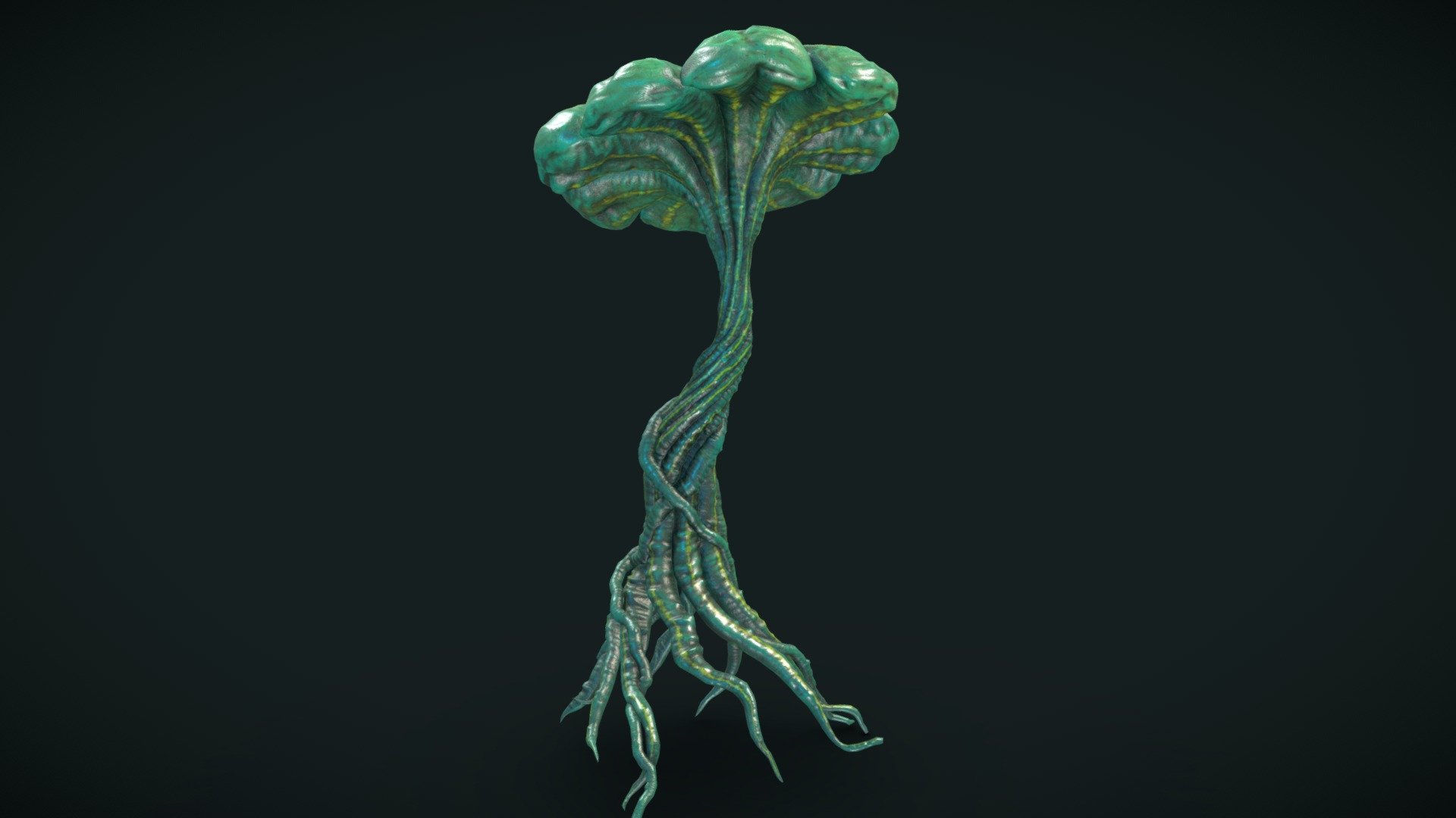 Alien Fantasy Toxic Root Plant Tree - Tall - Buy Royalty Free 3D model ...