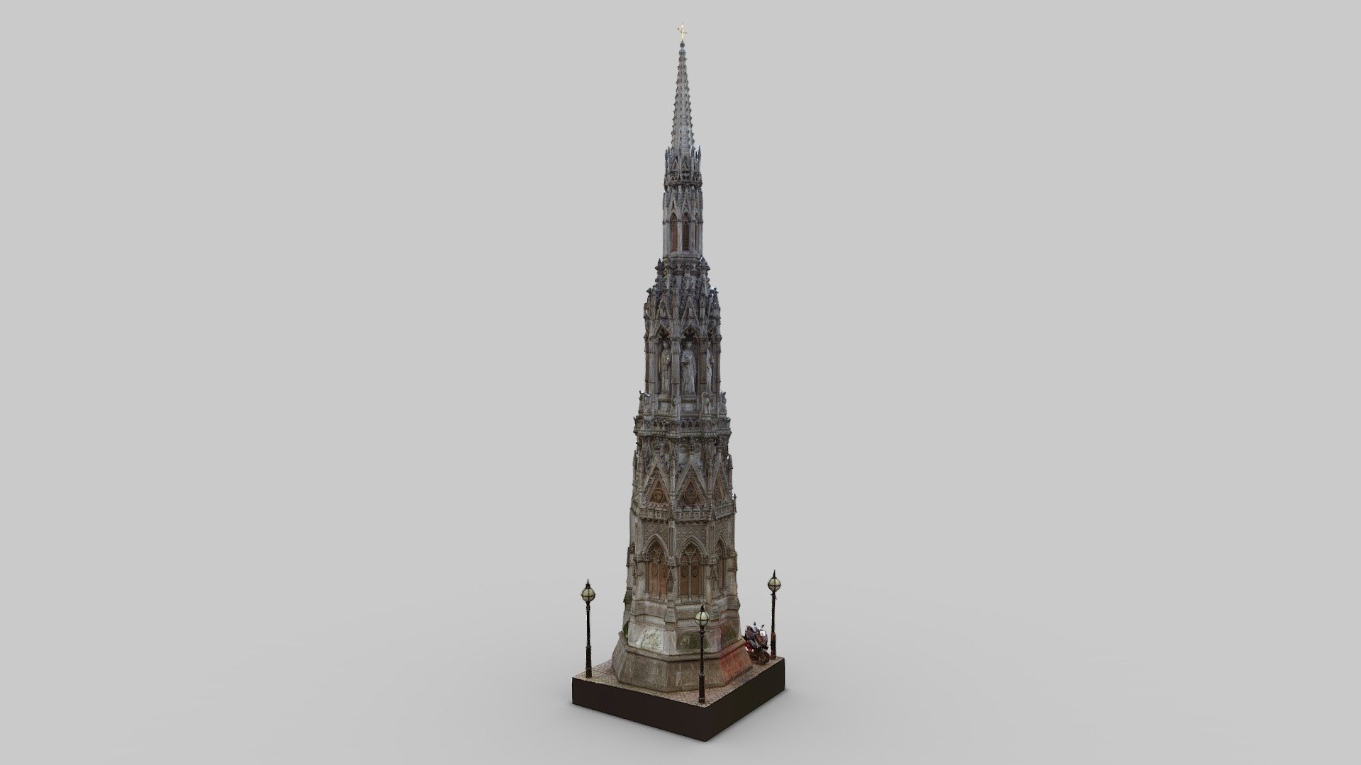 Charing Cross Eleanor Cross - Download Free 3D model by artfletch ...