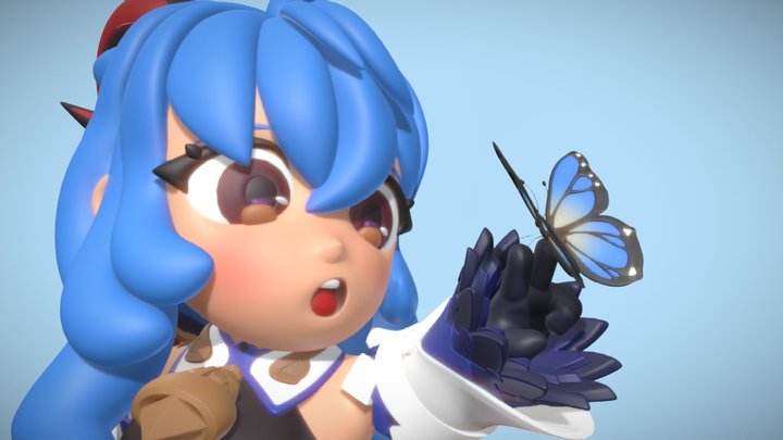 Ganyu 3D models - Sketchfab