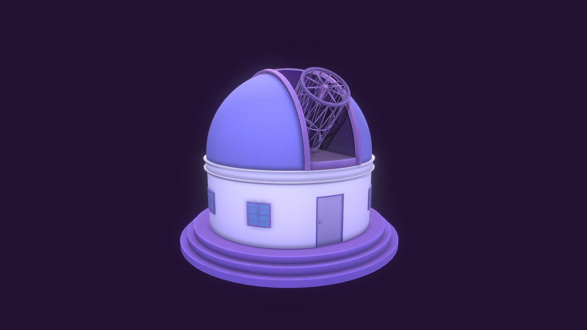 Stylized observatory - Buy Royalty Free 3D model by cpineda3d [205dd7e ...