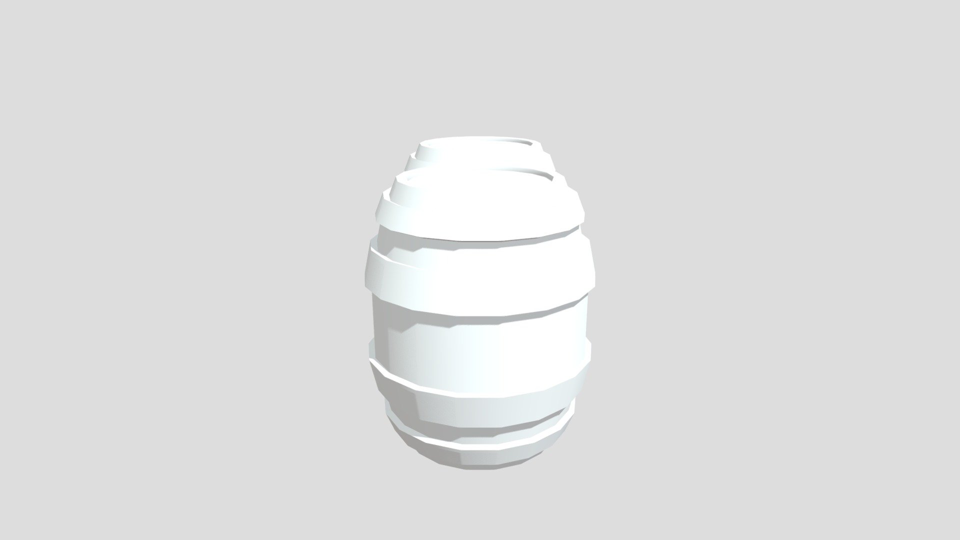 barrel (Untextured) - 3D model by LKoutaB (@LukeKB) [205e5c8] - Sketchfab