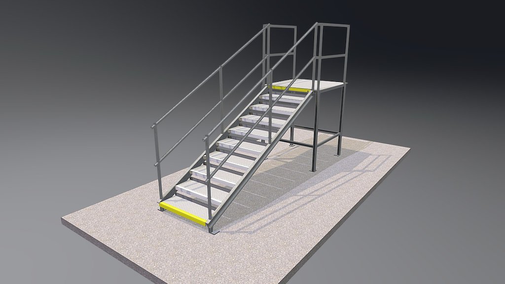 Temporary Access Steps - 3D model by stebones [205f5dd] - Sketchfab