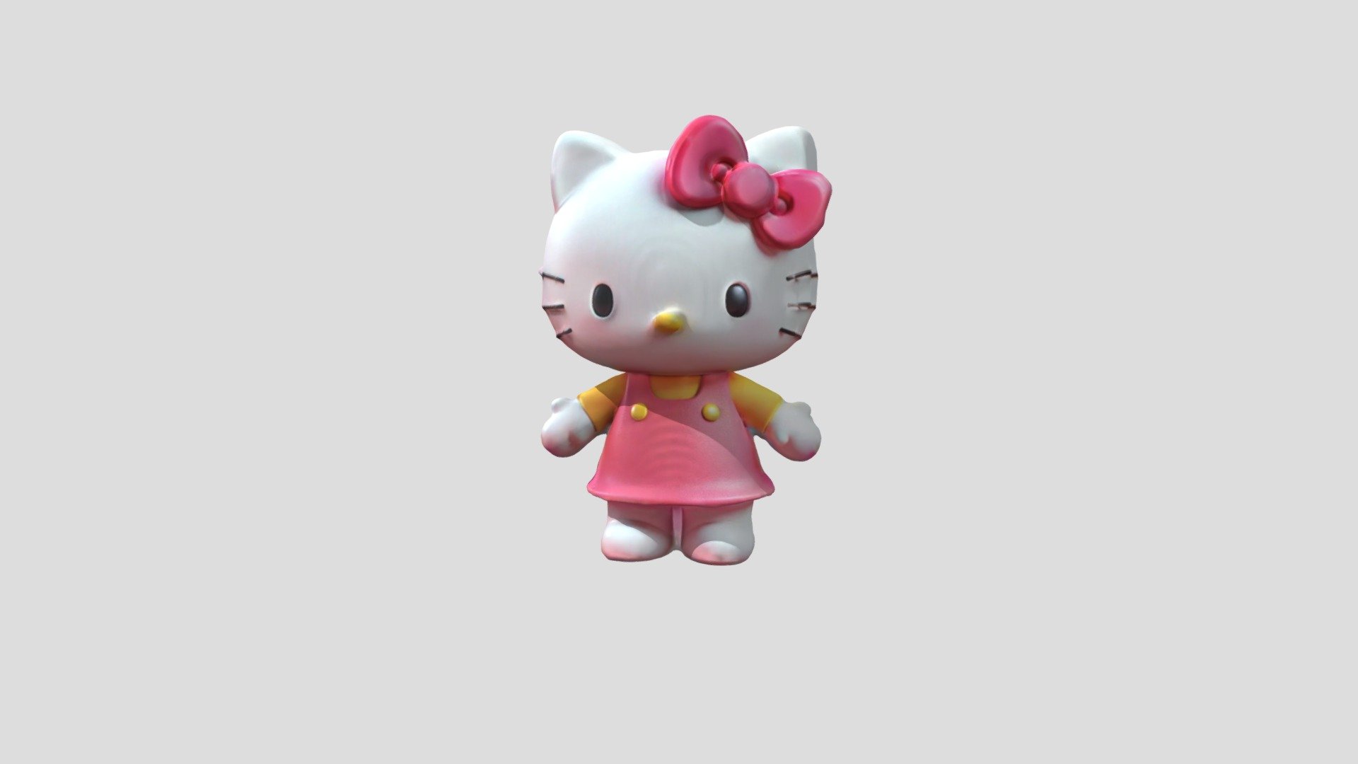 Hello Kitty sanrio new version (3D Rigged) - Download Free 3D model by ...