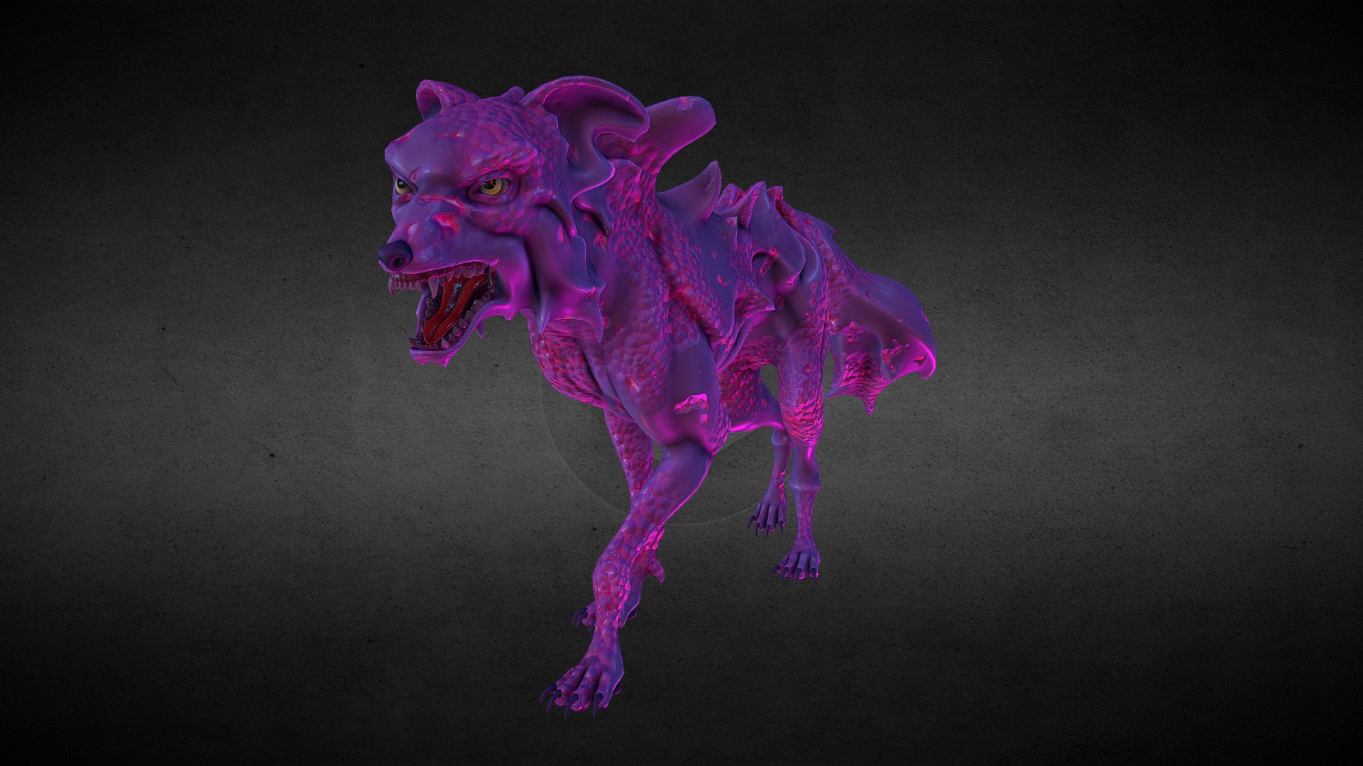 Mystic Wolf - 3D model by 2K-Demedi [2062b2b] - Sketchfab