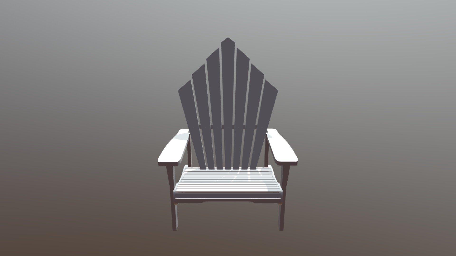 Adirondack Chair - 3D model by afournier [2062fed] - Sketchfab