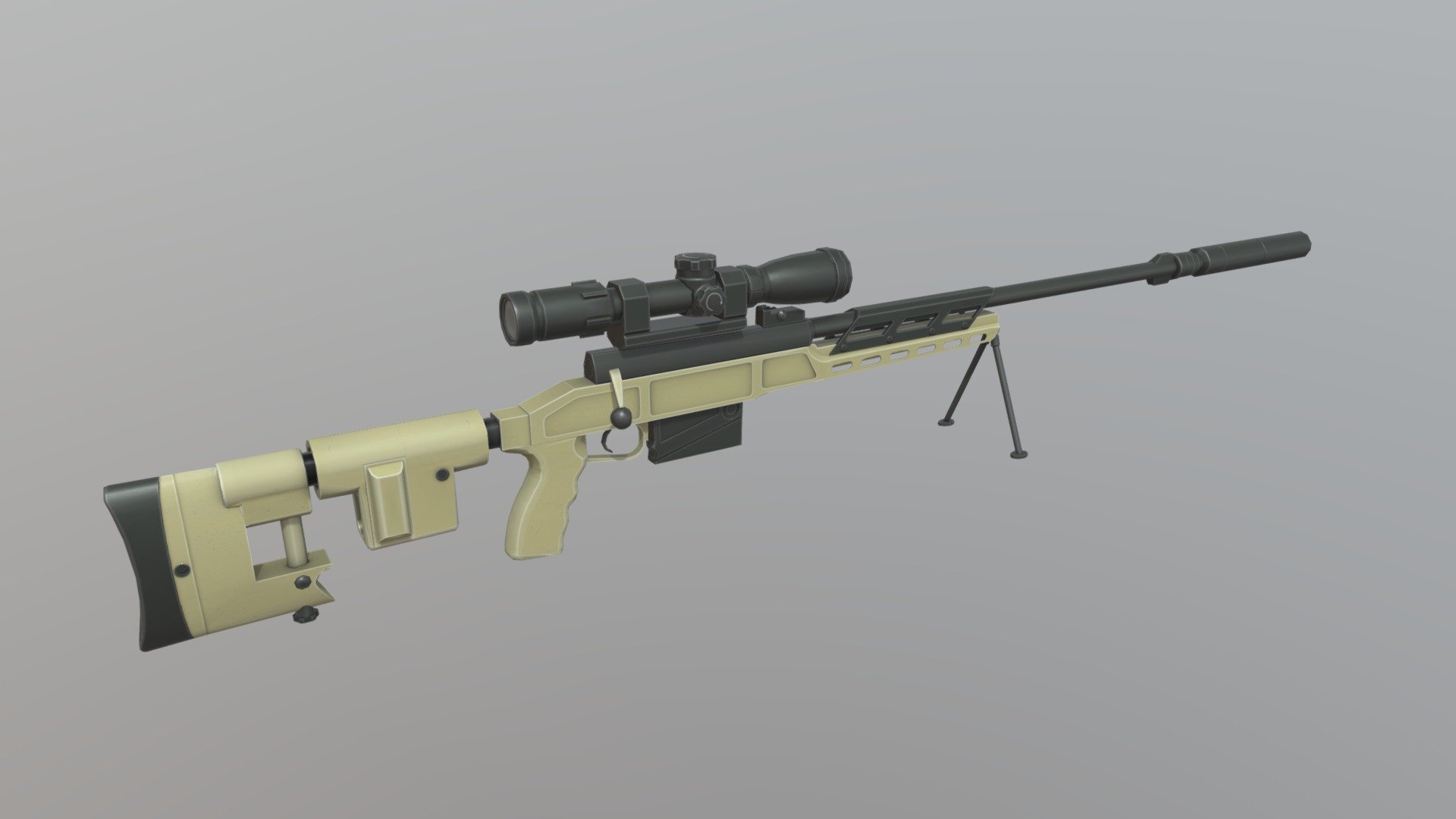 GUN sv98m - 3D model by Yui (@yuicee0212) [2063de8] - Sketchfab