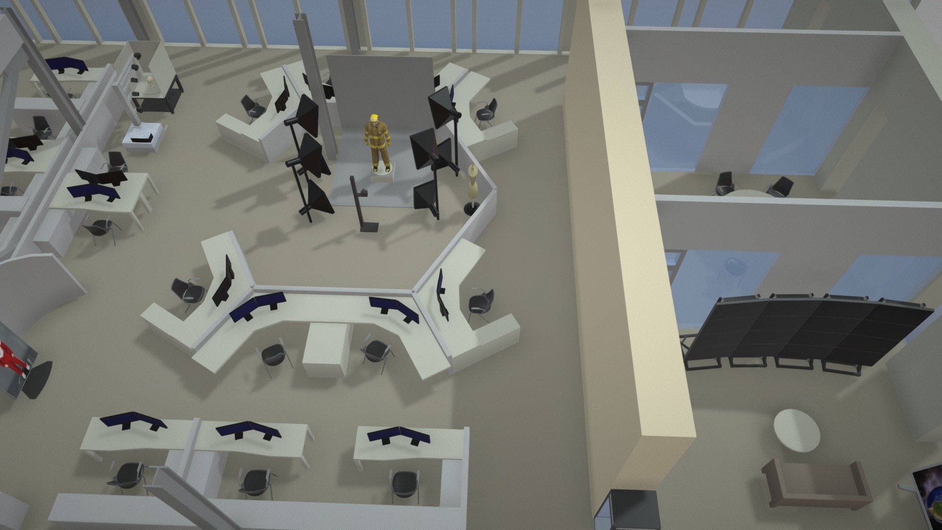 CIB 3rd Floor 05 No Ceiling - 3D model by Advanced Visualization Lab ...