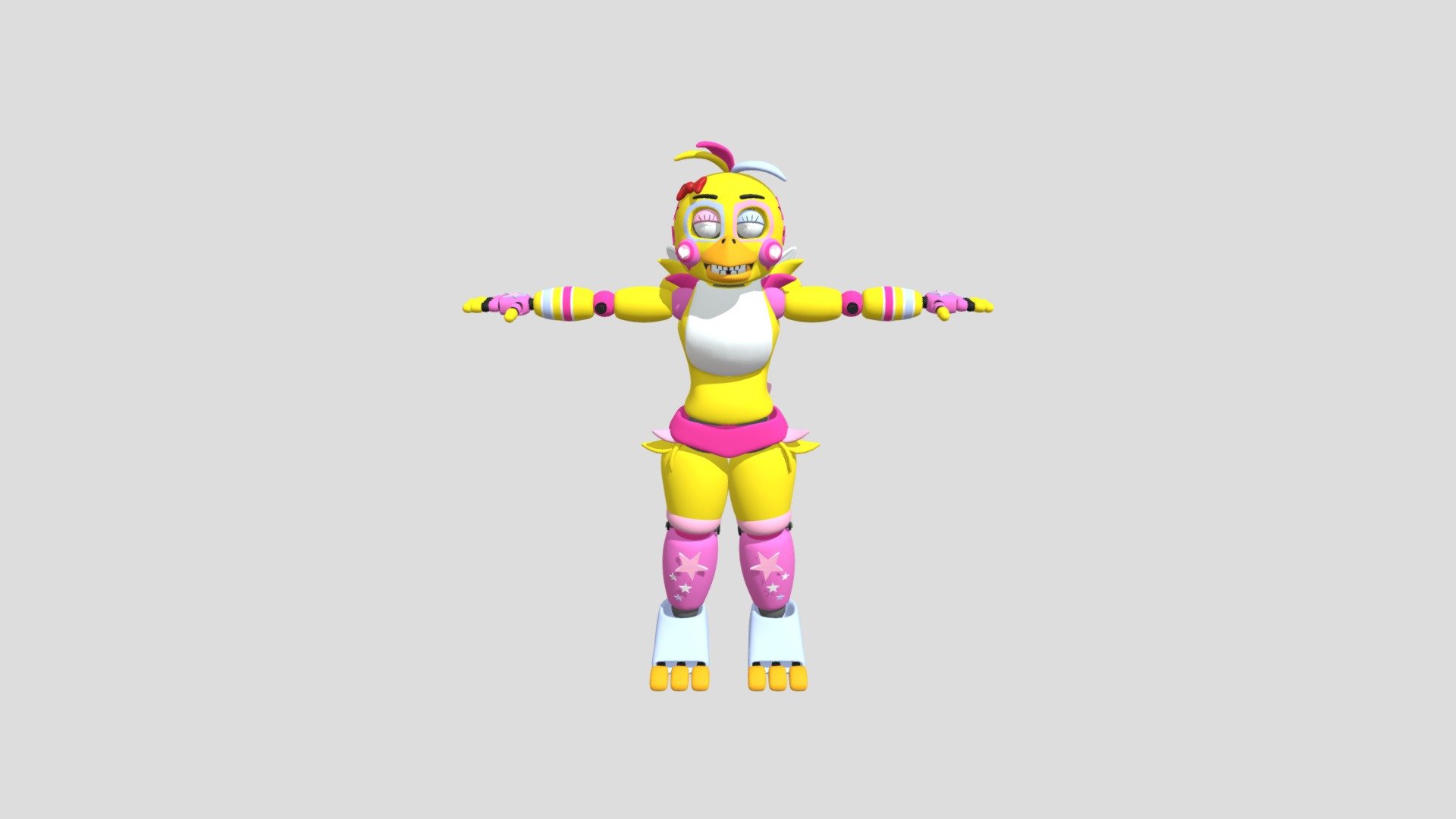Star Toy Chica Download Free 3d Model By Cade Cklein 2066838