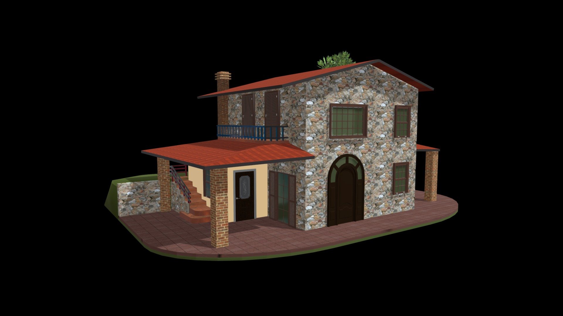 Italian Rural Cottage - 3D model by 3D View (@dimoduk) [2068027 ...