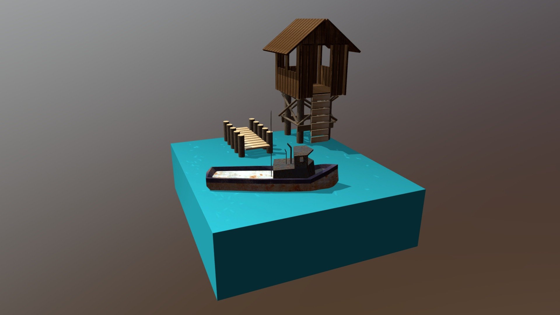 Barco - 3D model by Spyraura [20680ba] - Sketchfab