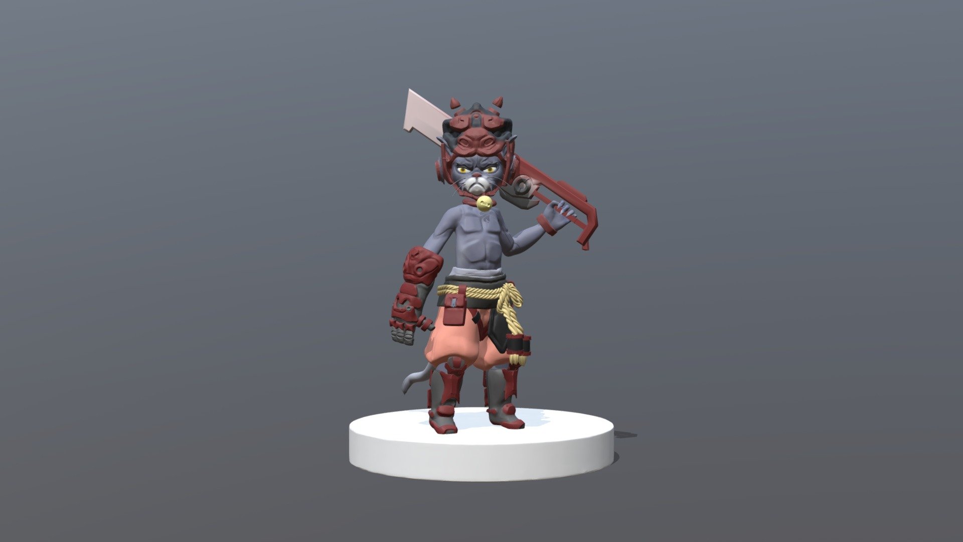 Catfighter - 3D model by DieuLinh (@dihope3001) [206bef3] - Sketchfab