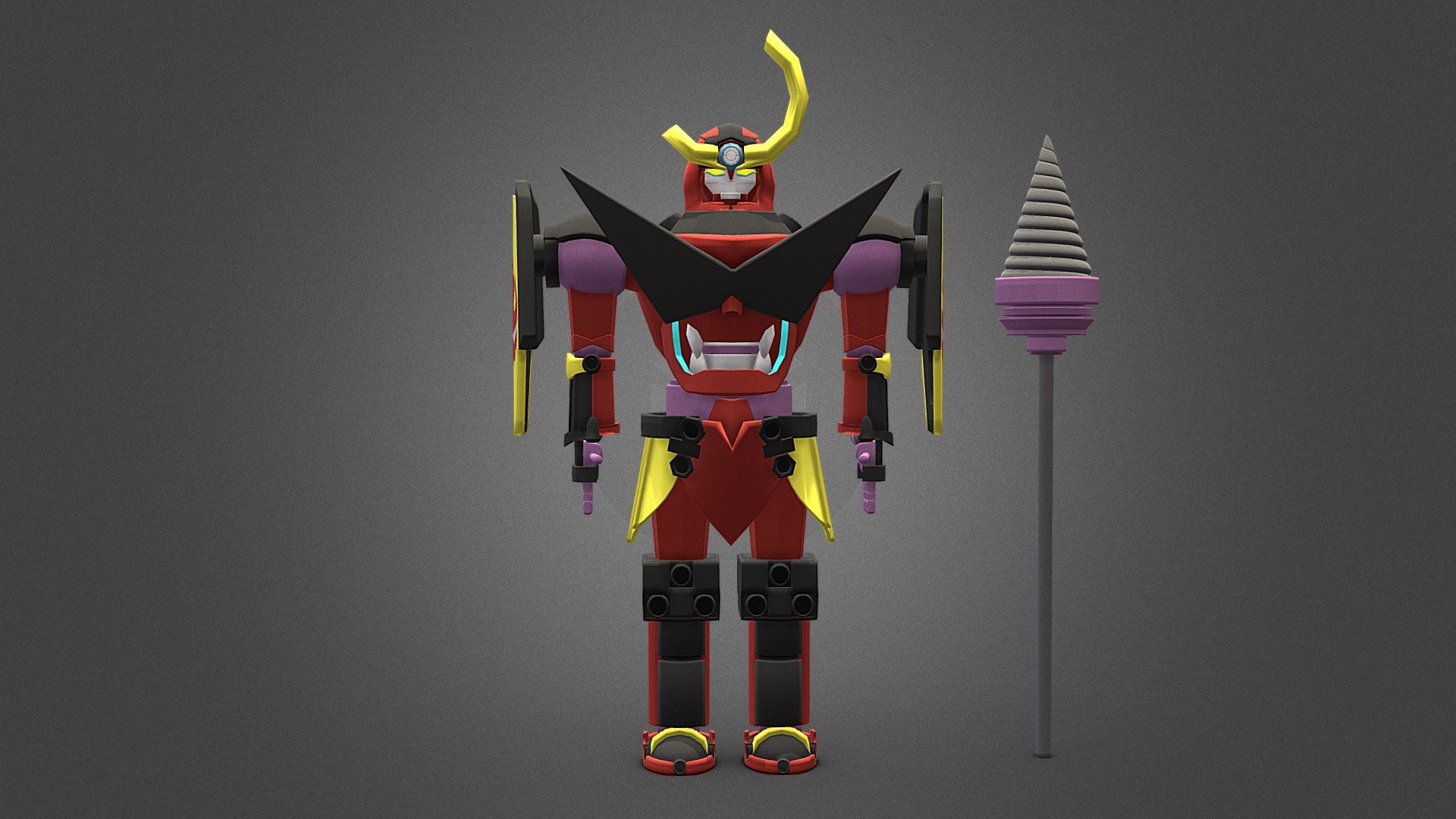 Gurren Lagan Robot - Download Free 3D model by Sheruchan (@sheruchanart ...